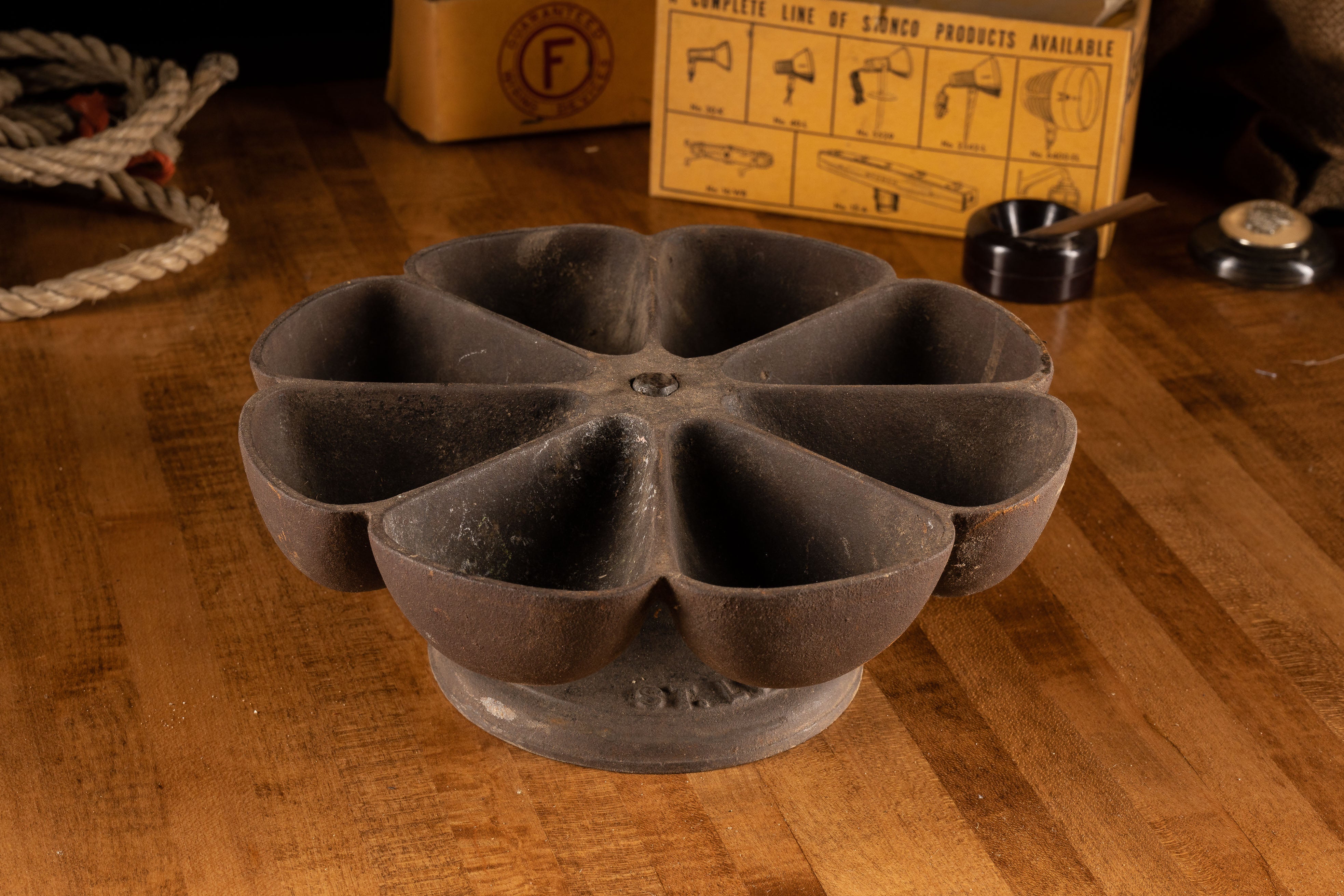 Late 19th Century Cast Iron Cobbler's Nail Caddy – Industrial Artifacts