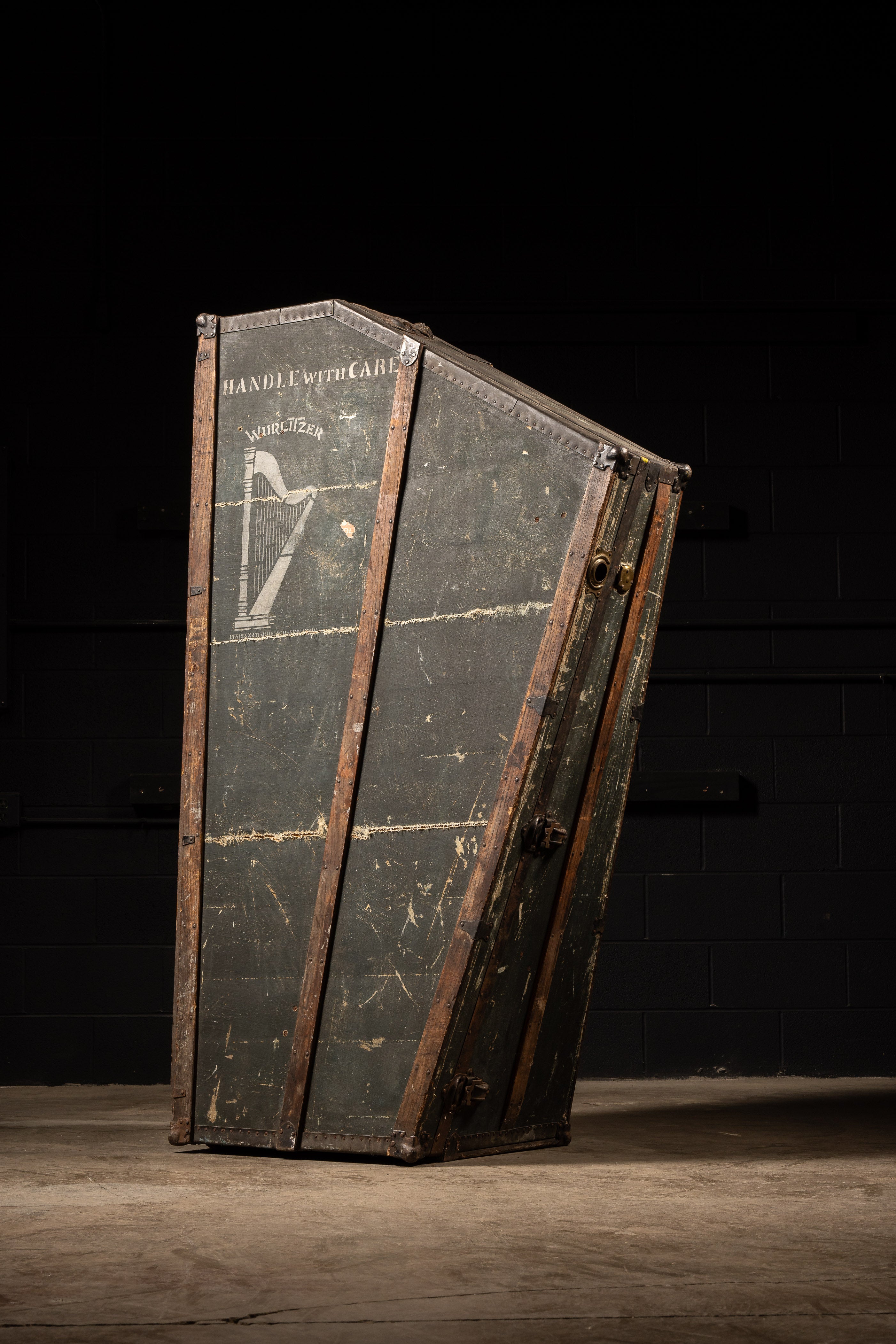 Antique Wurlitzer Pedal Harp Case – Industrial Artifacts