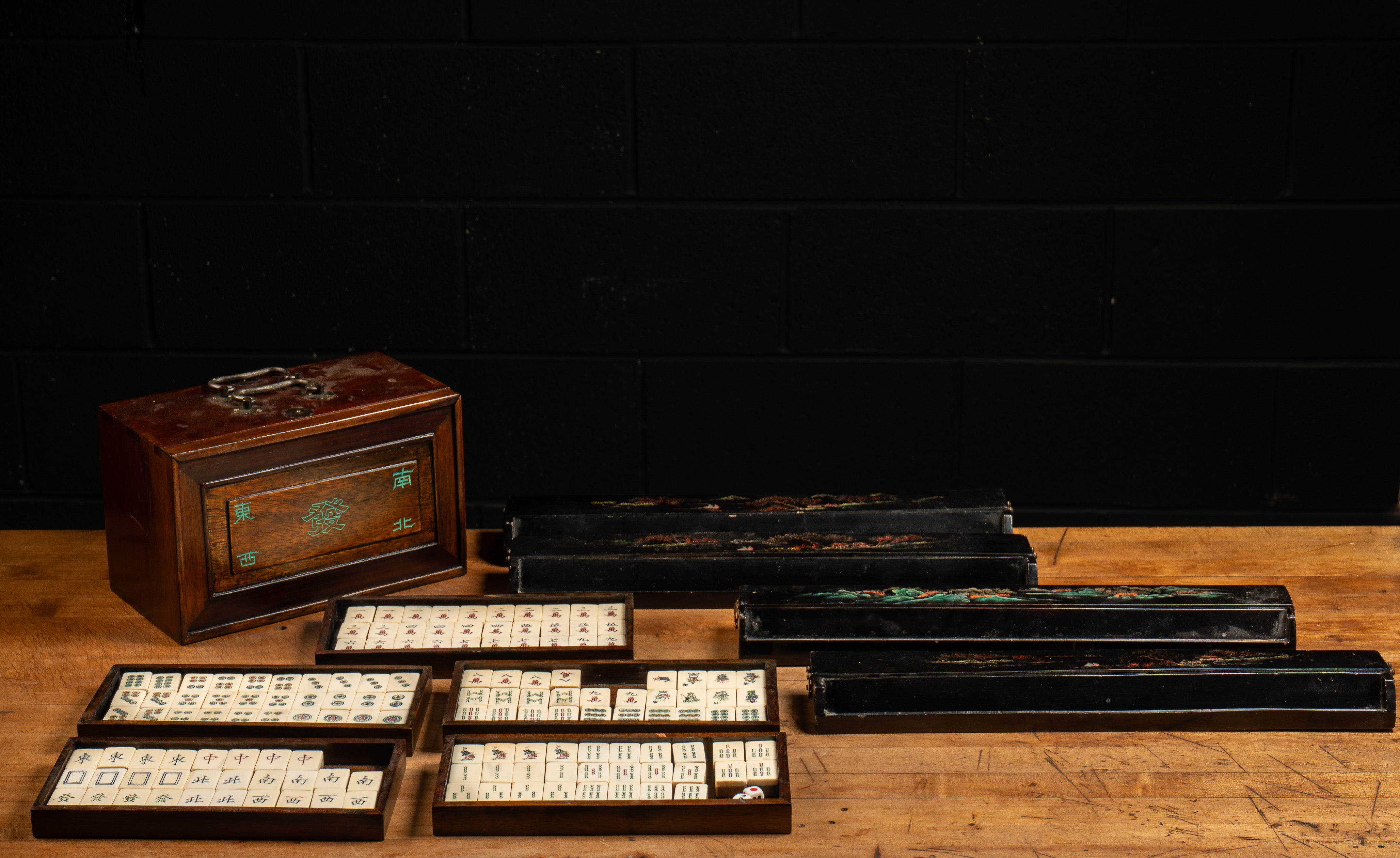 Antique Chinese Mahjong Boxed Set – Industrial Artifacts