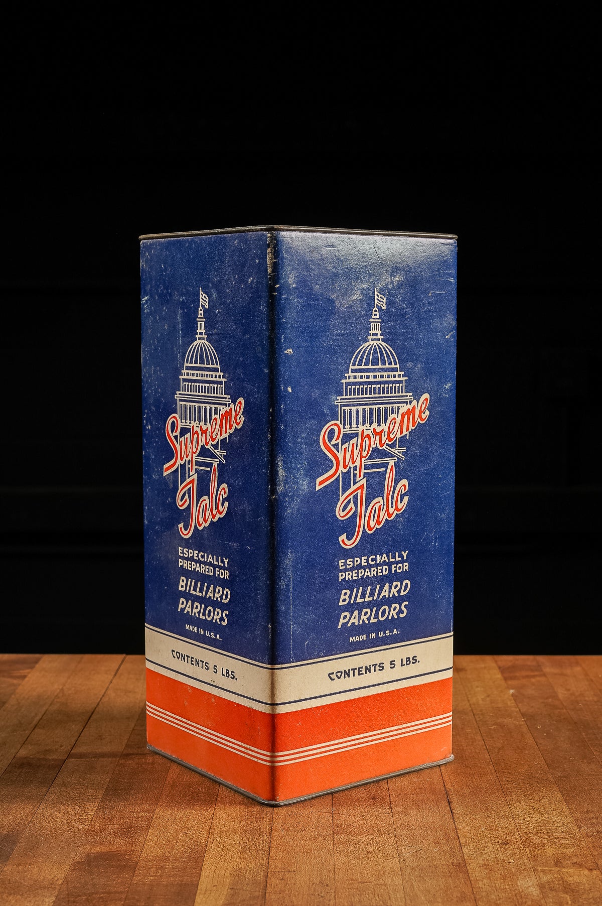 Supreme Talc 5-lb Litho Tin – Industrial Artifacts