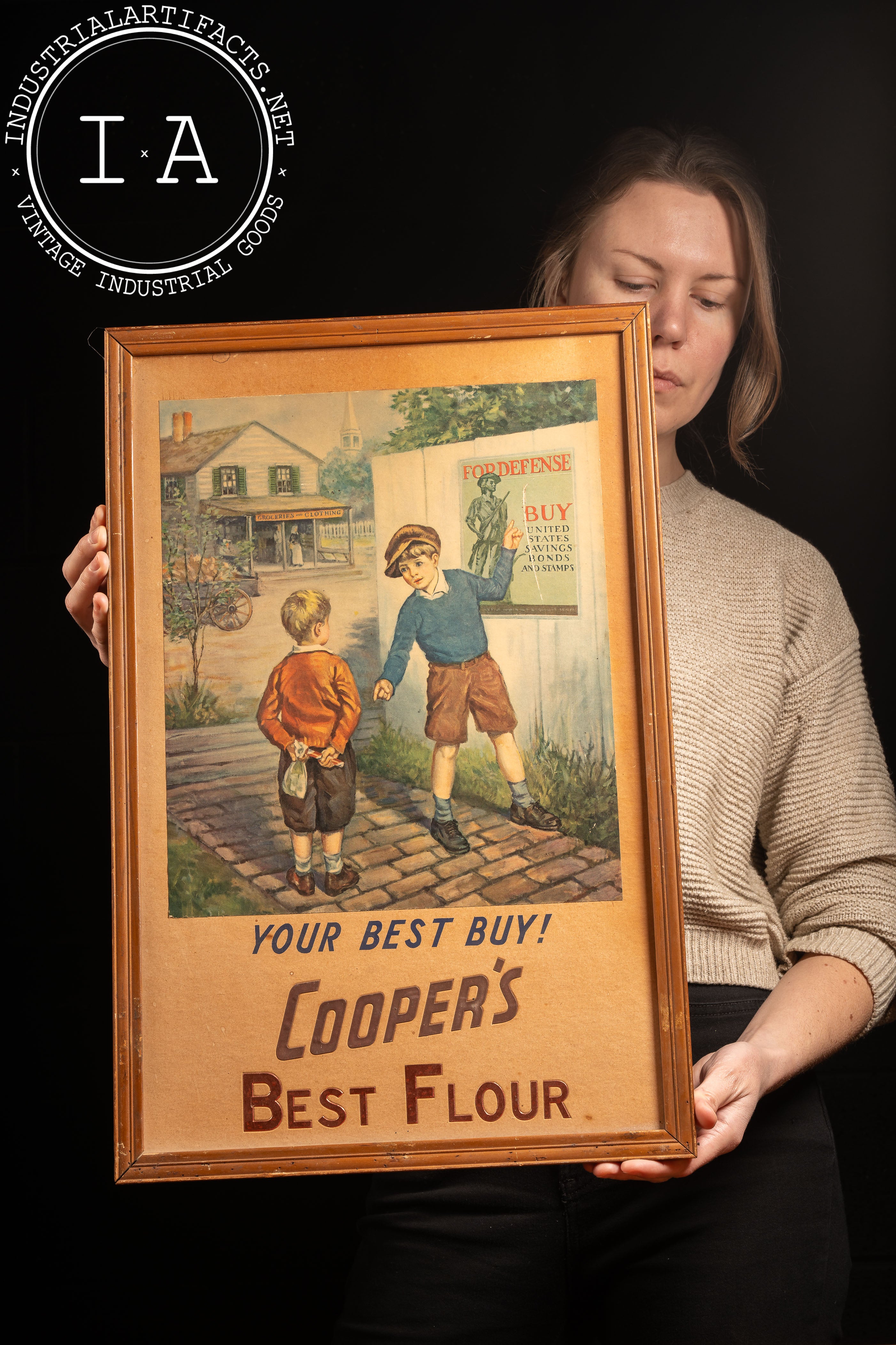 Vintage Cooper's Best Framed Advertising Sign – Industrial Artifacts