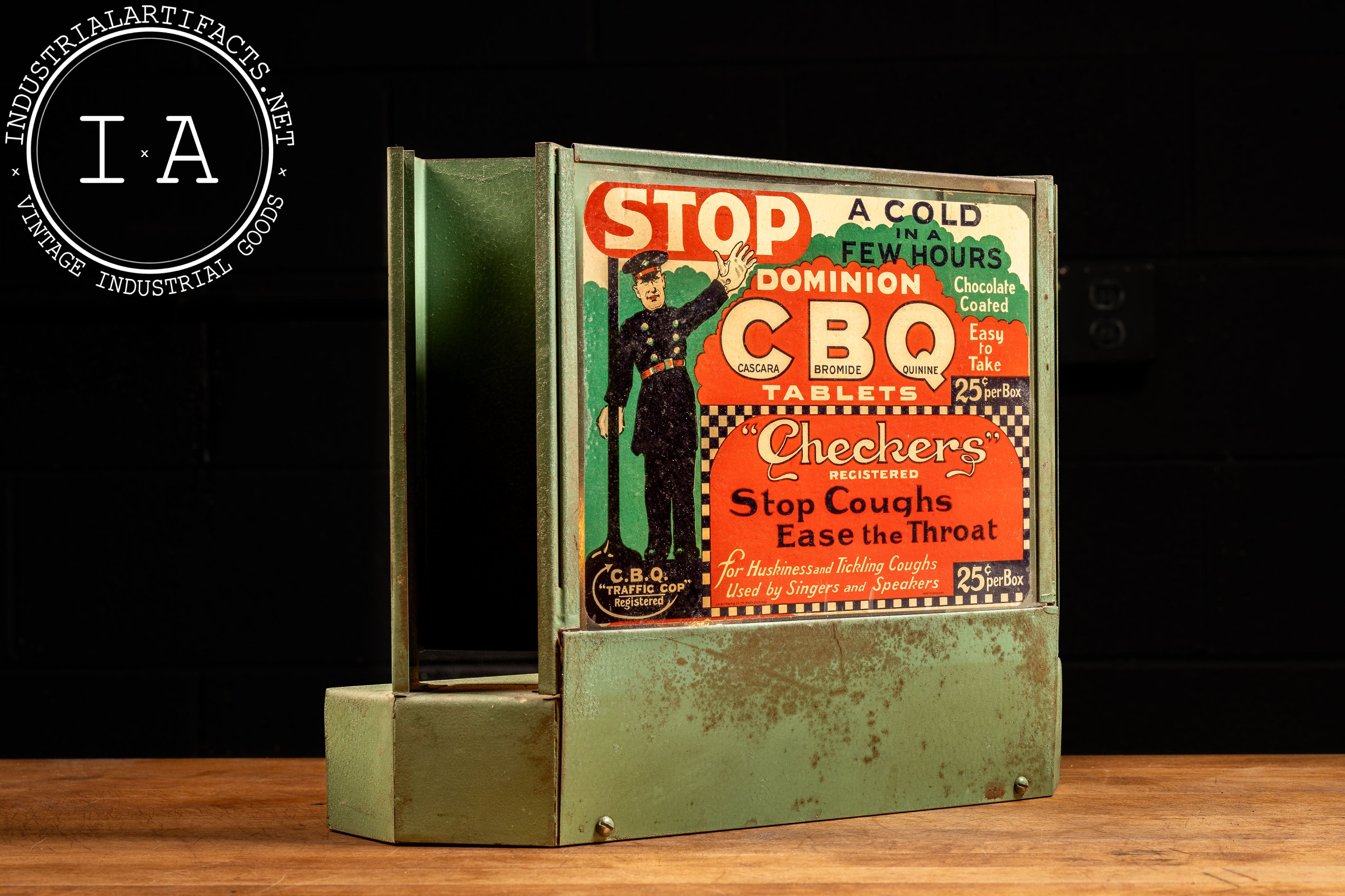 Vintage Dominion CBQ Lighted Advertising Sign – Industrial Artifacts