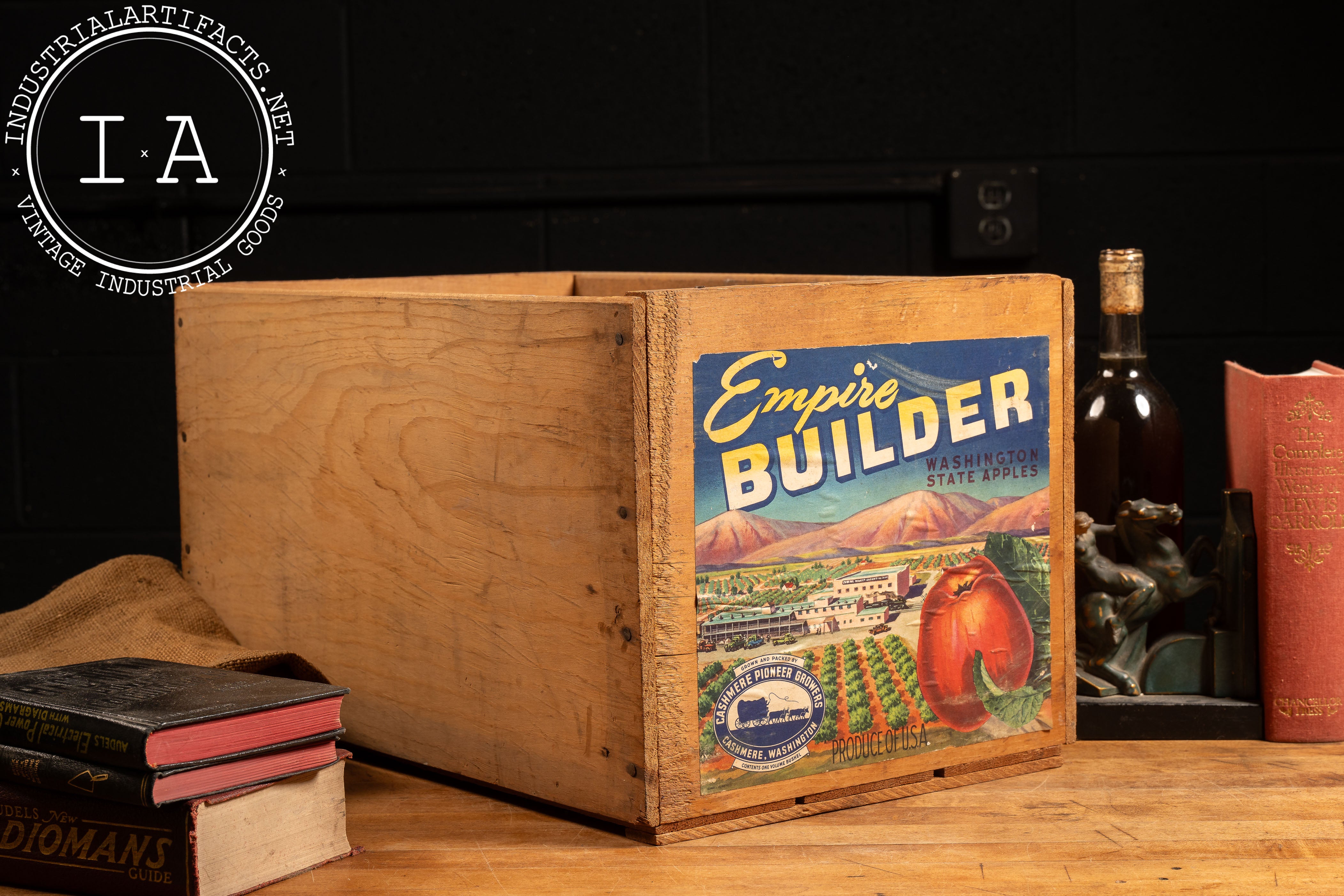 Vintage Empire Builder Apples Shipping Crate – Industrial Artifacts