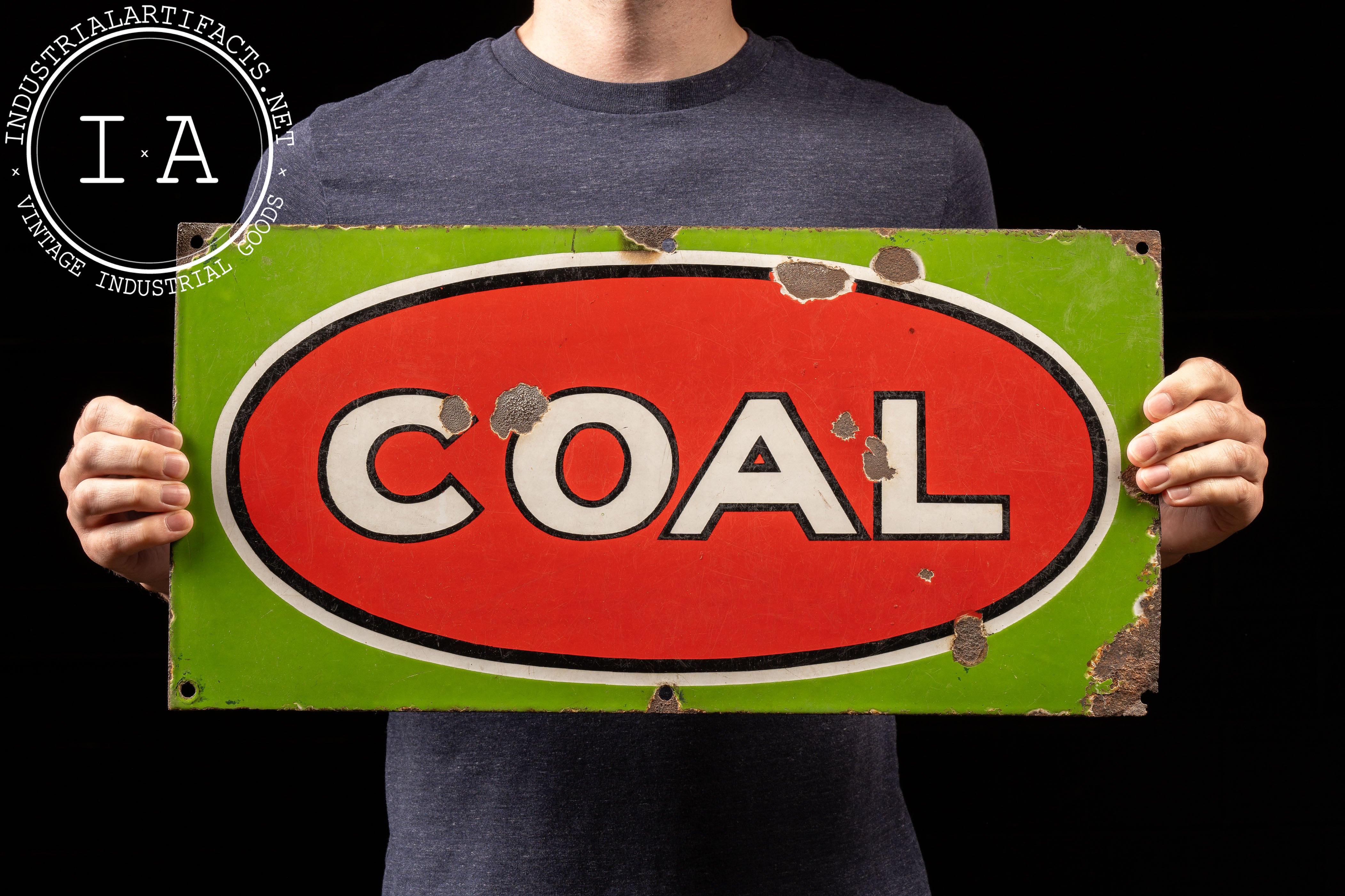 Early 20th Century Coal SSP Sign – Industrial Artifacts