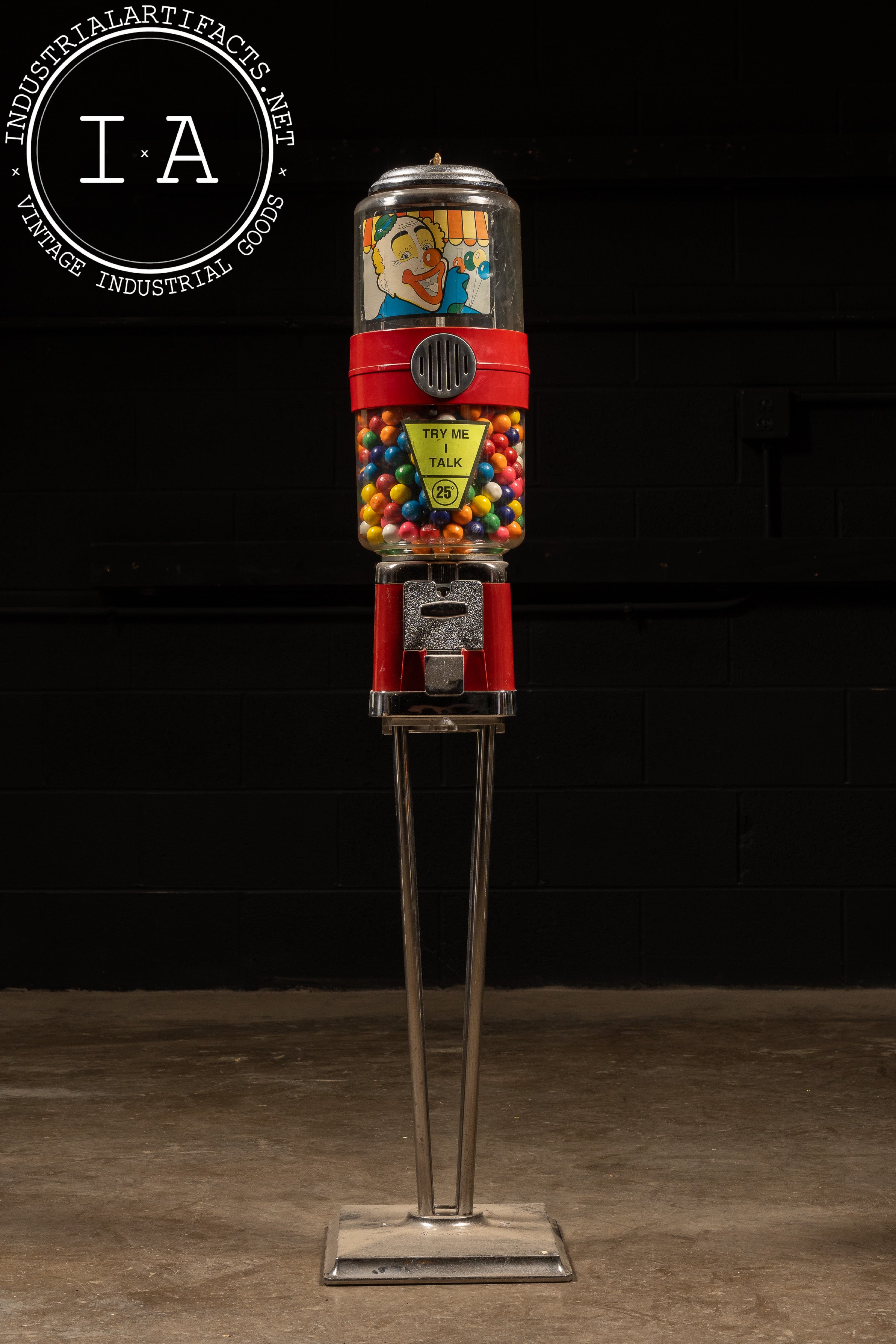 Vintage Machine-O-Matic "Talking Vendor" Gumball Machine – Industrial ...