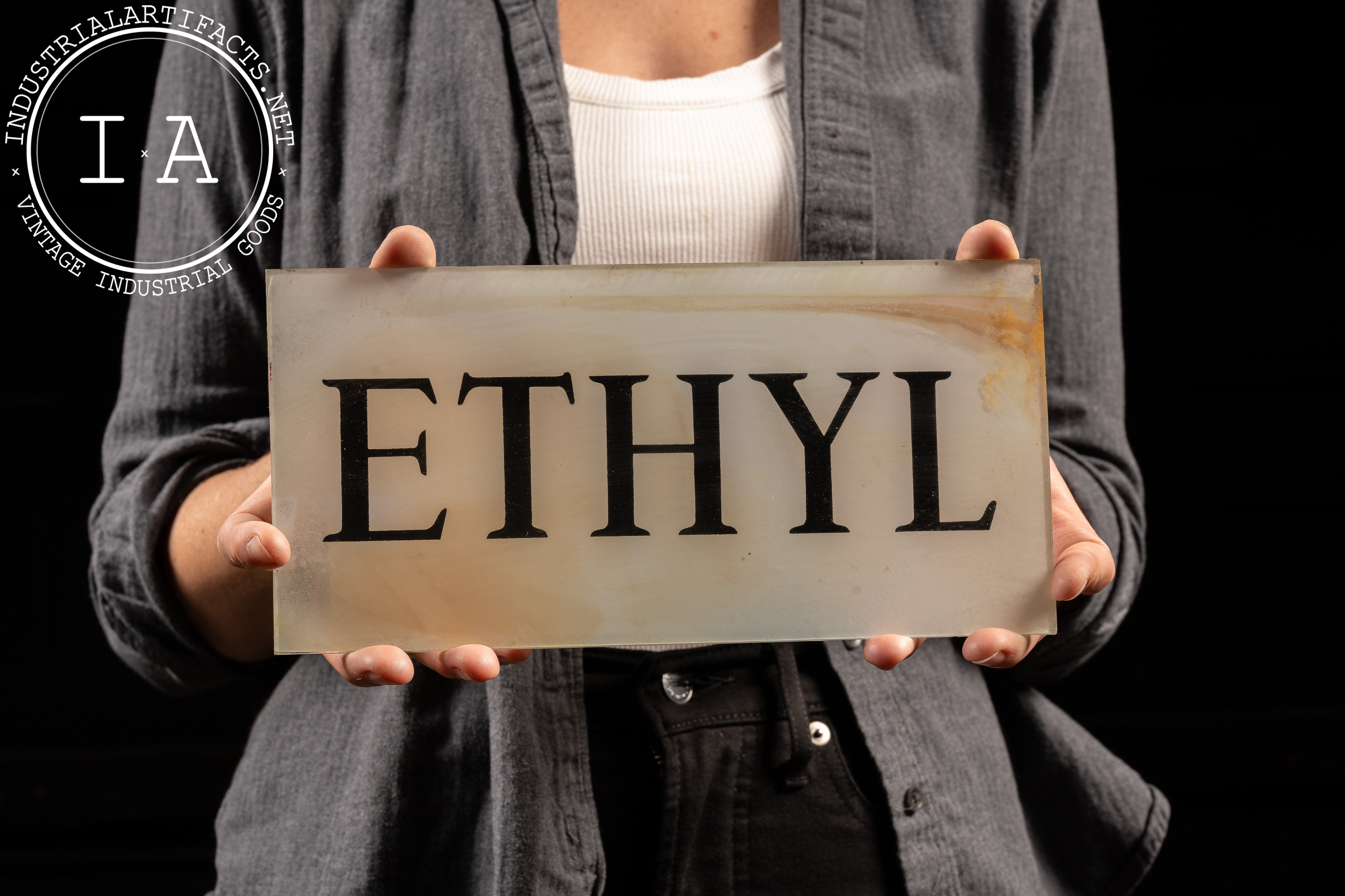 Vintage Gas Pump Ethyl Sign – Industrial Artifacts