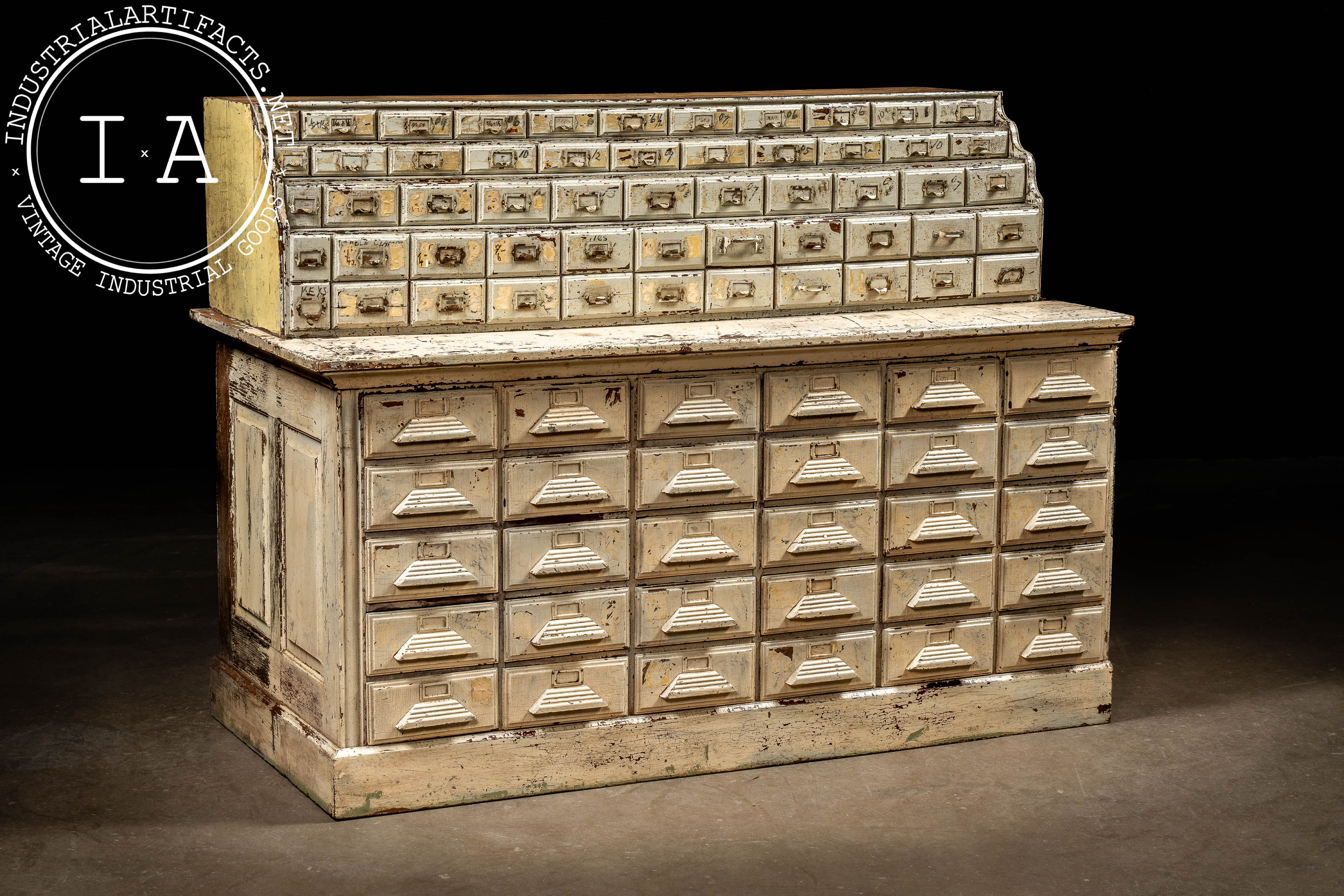 Antique Art Deco Chippy Apothecary Cabinet – Industrial Artifacts