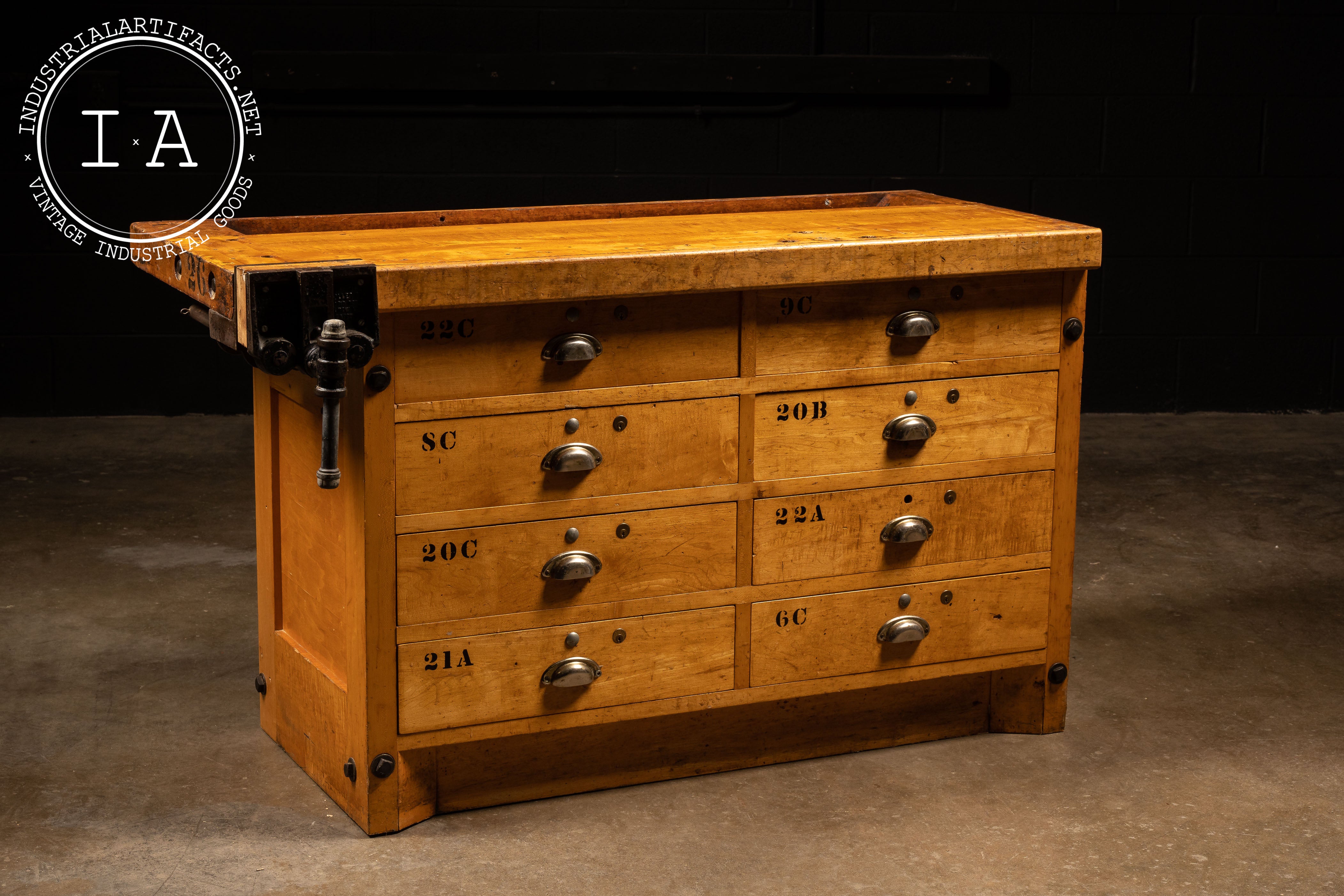 Vintage Industrial Workbench – Industrial Artifacts