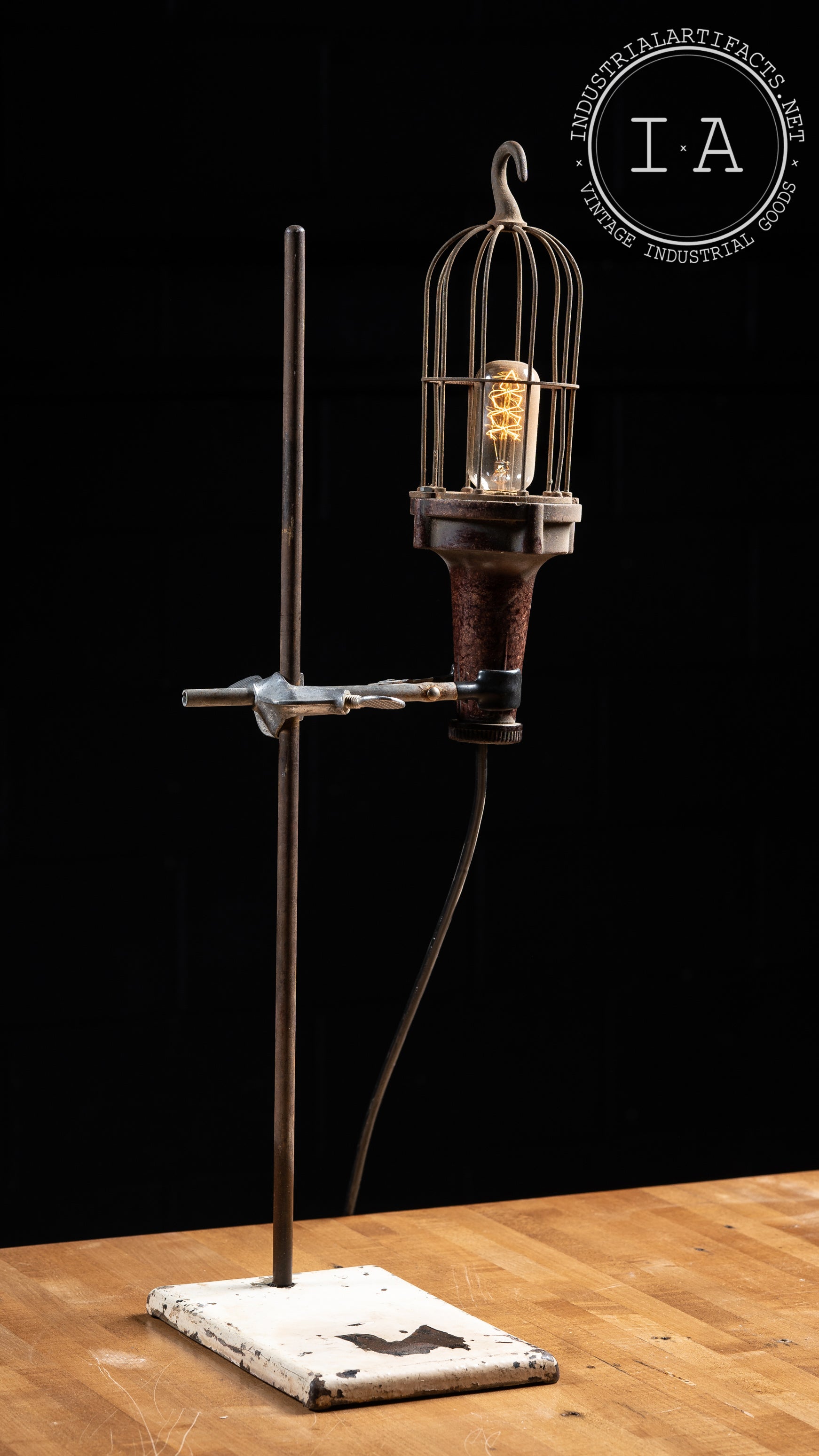 Antique Lab Stand Industrial Task Lamp – Industrial Artifacts