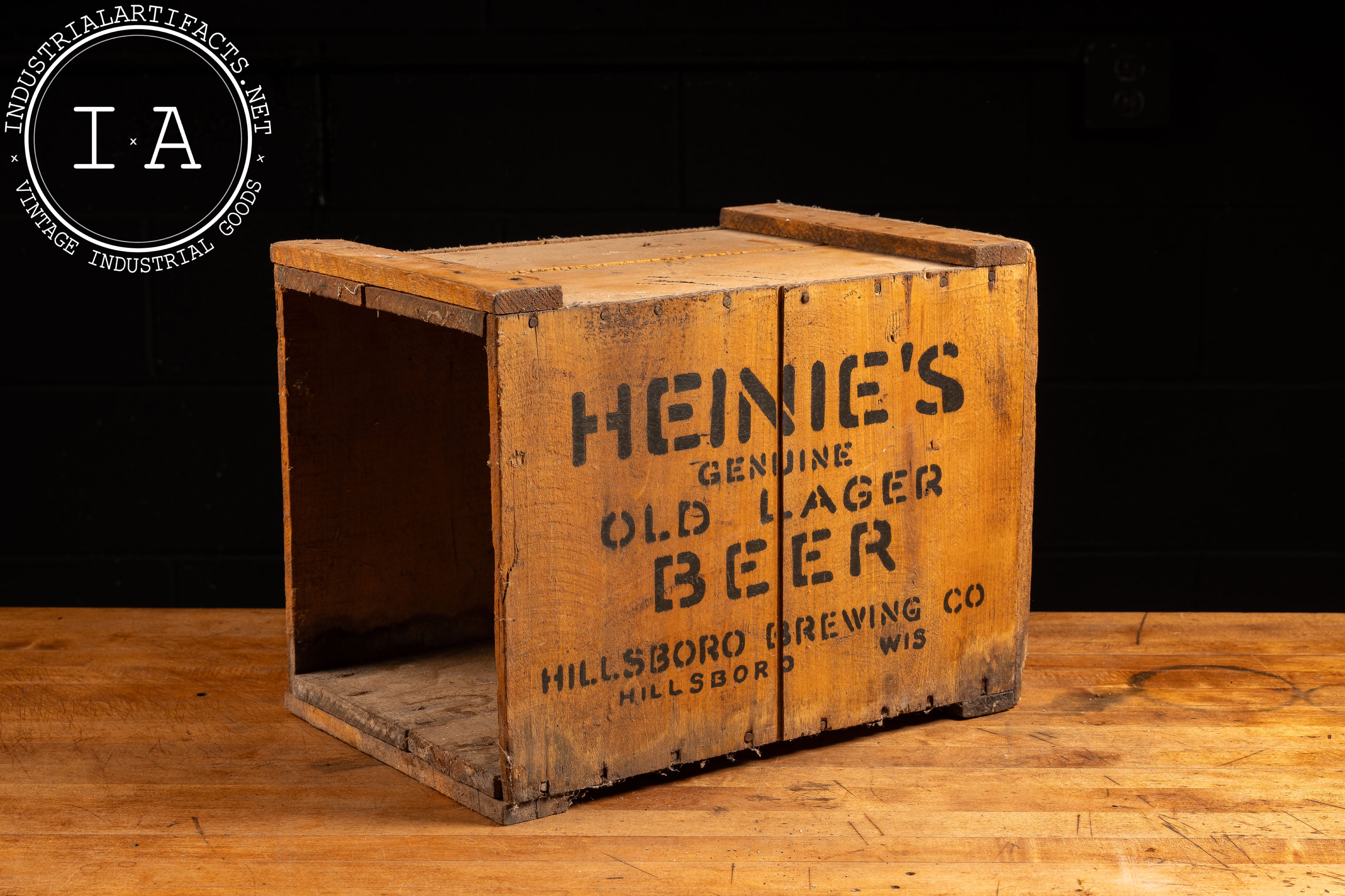 Vintage Heinie's Genuine Old Lager Beer Crate – Industrial Artifacts