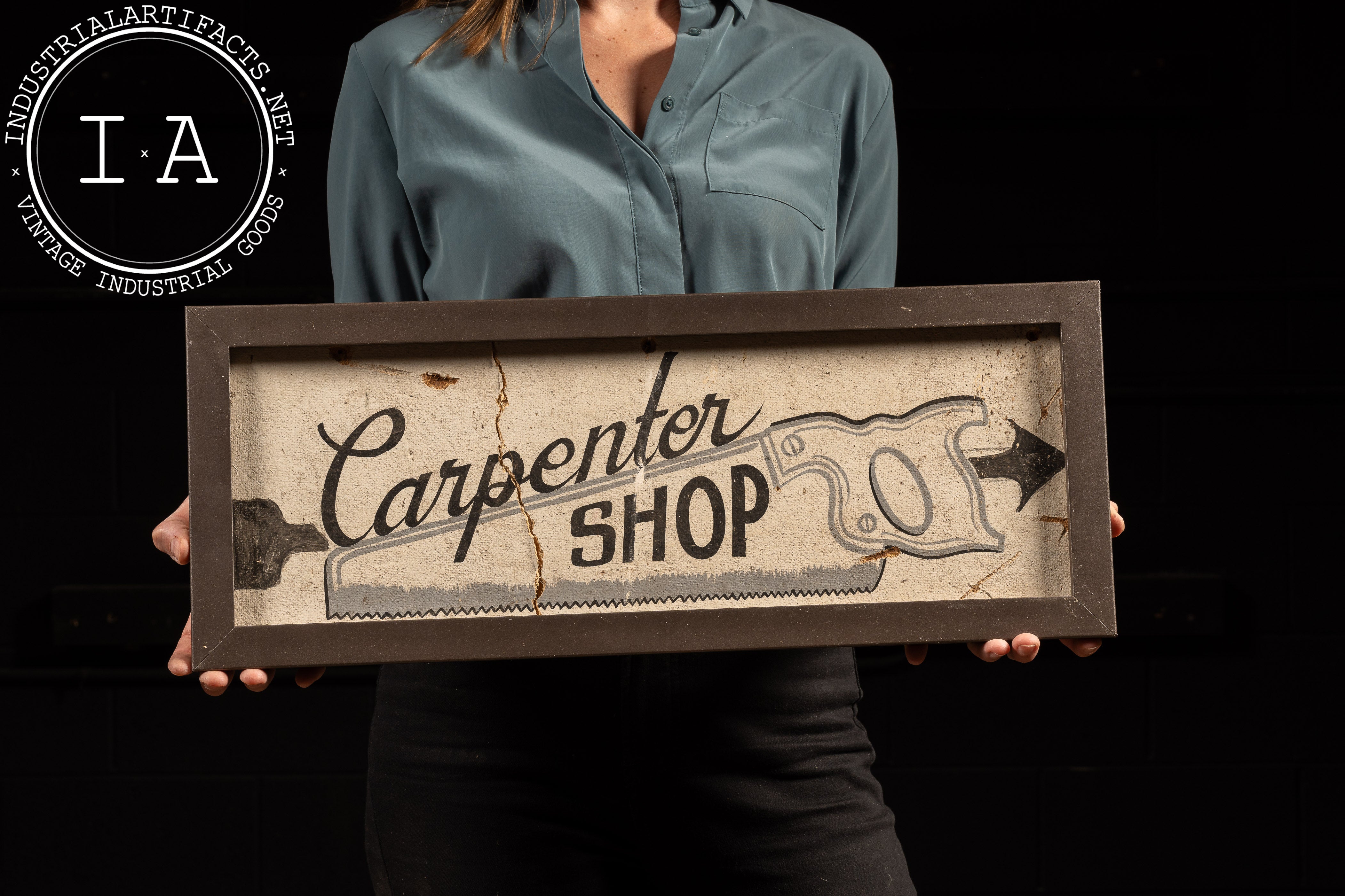 Carpenter Shop Painted Sign – Industrial Artifacts