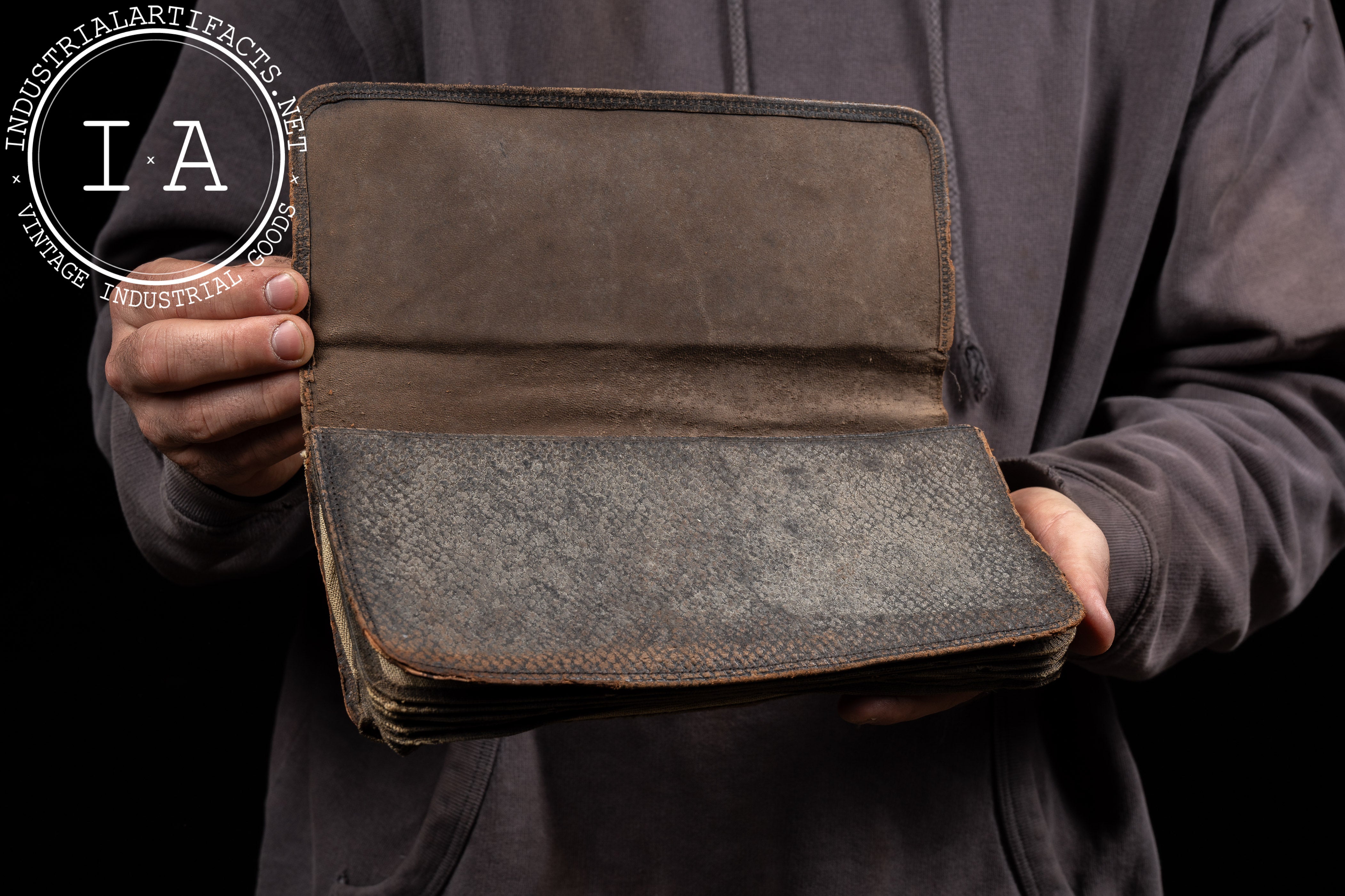 Antique Leather Creditors Wallet – Industrial Artifacts