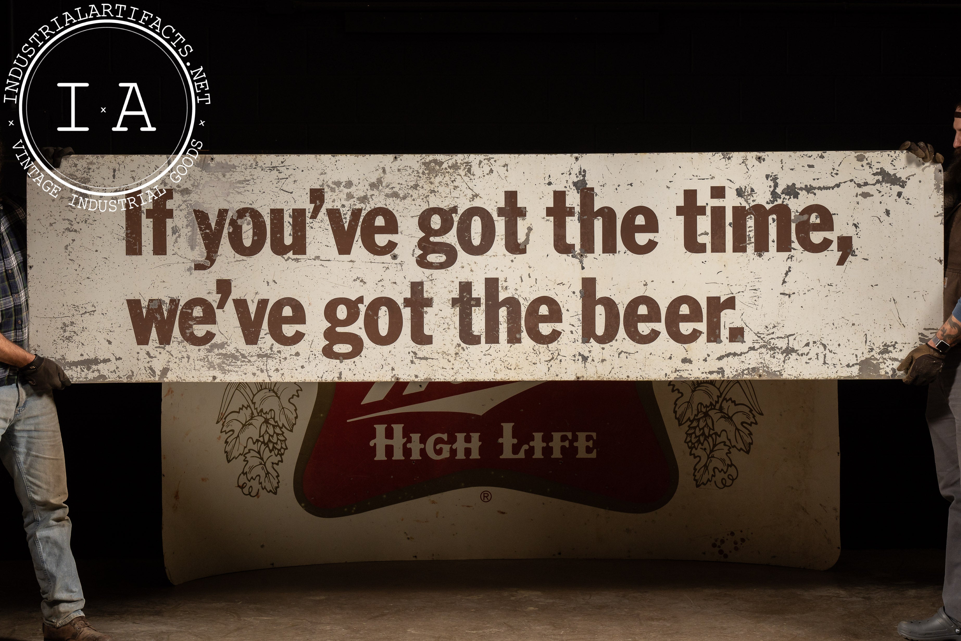 Vintage "Miller Time" SST Sign – Industrial Artifacts