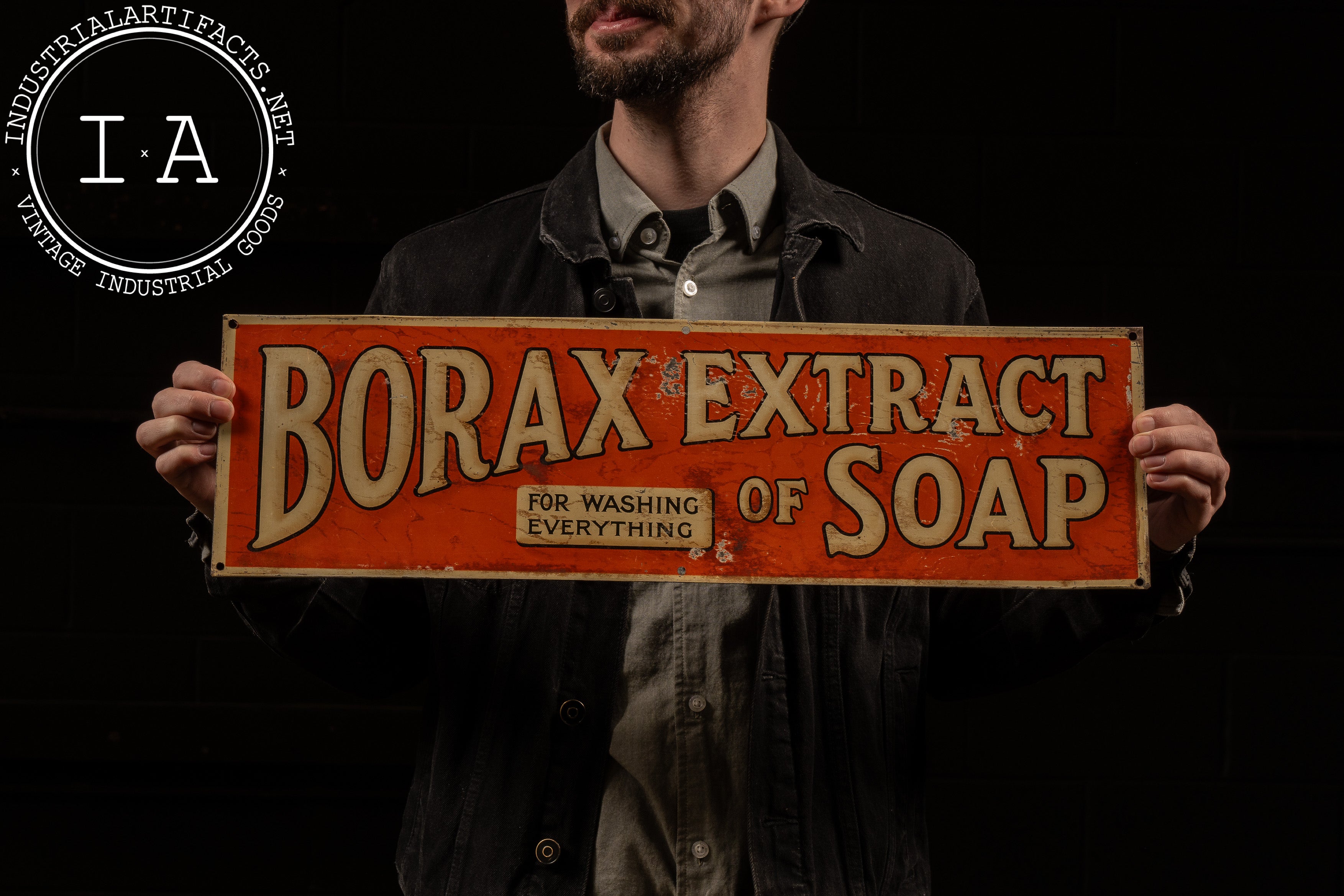 Early 20th Century Borax Advertising Sign – Industrial Artifacts