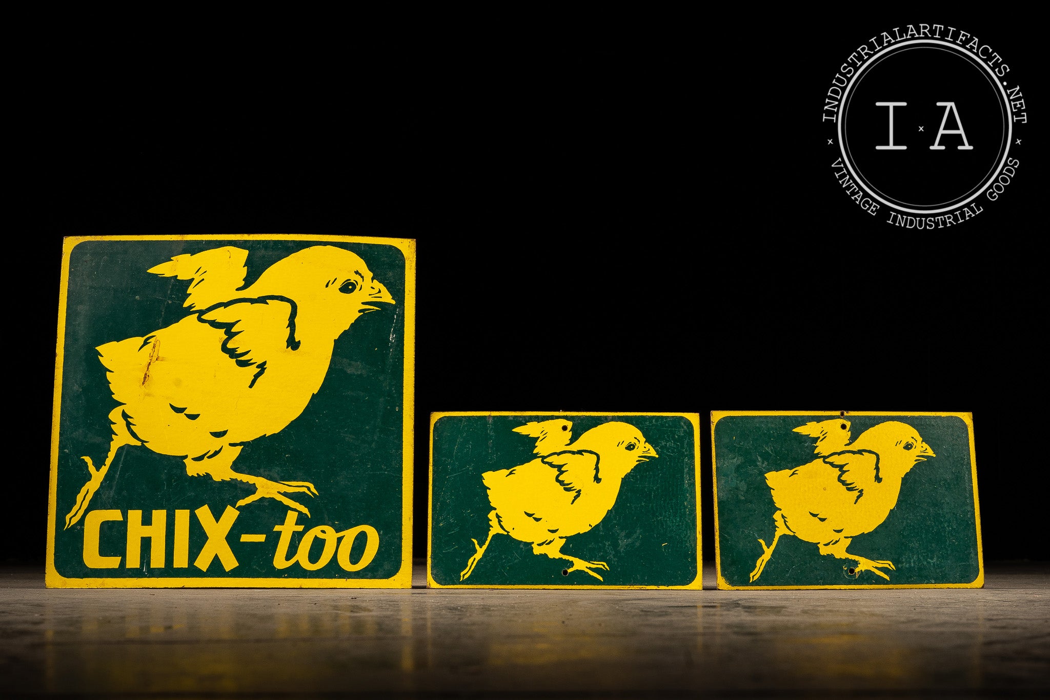 Masonite DeKalb Chix Signs - Set of 3 – Industrial Artifacts
