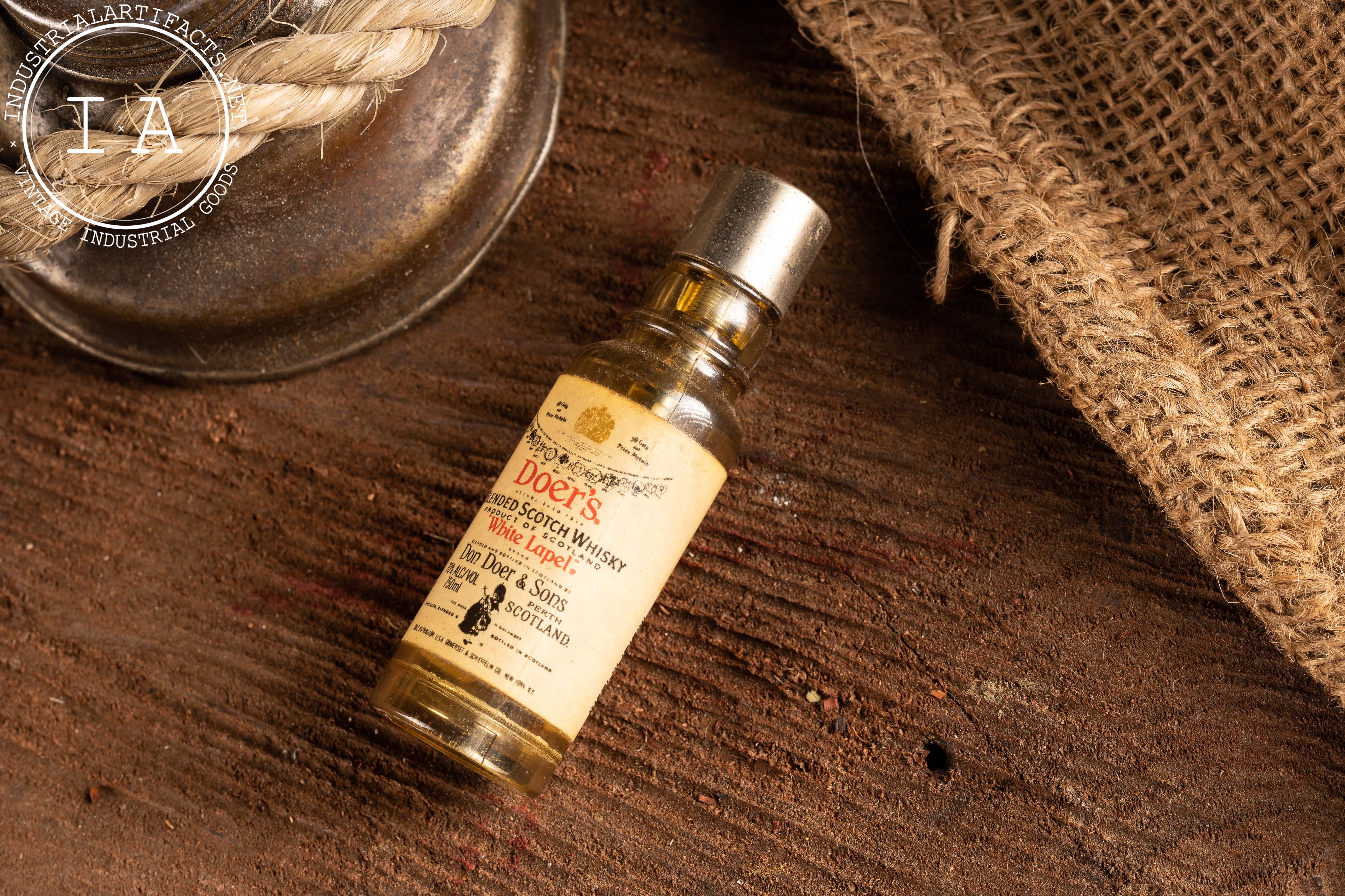 Vintage Scotch Whiskey Bottle Lighter – Industrial Artifacts