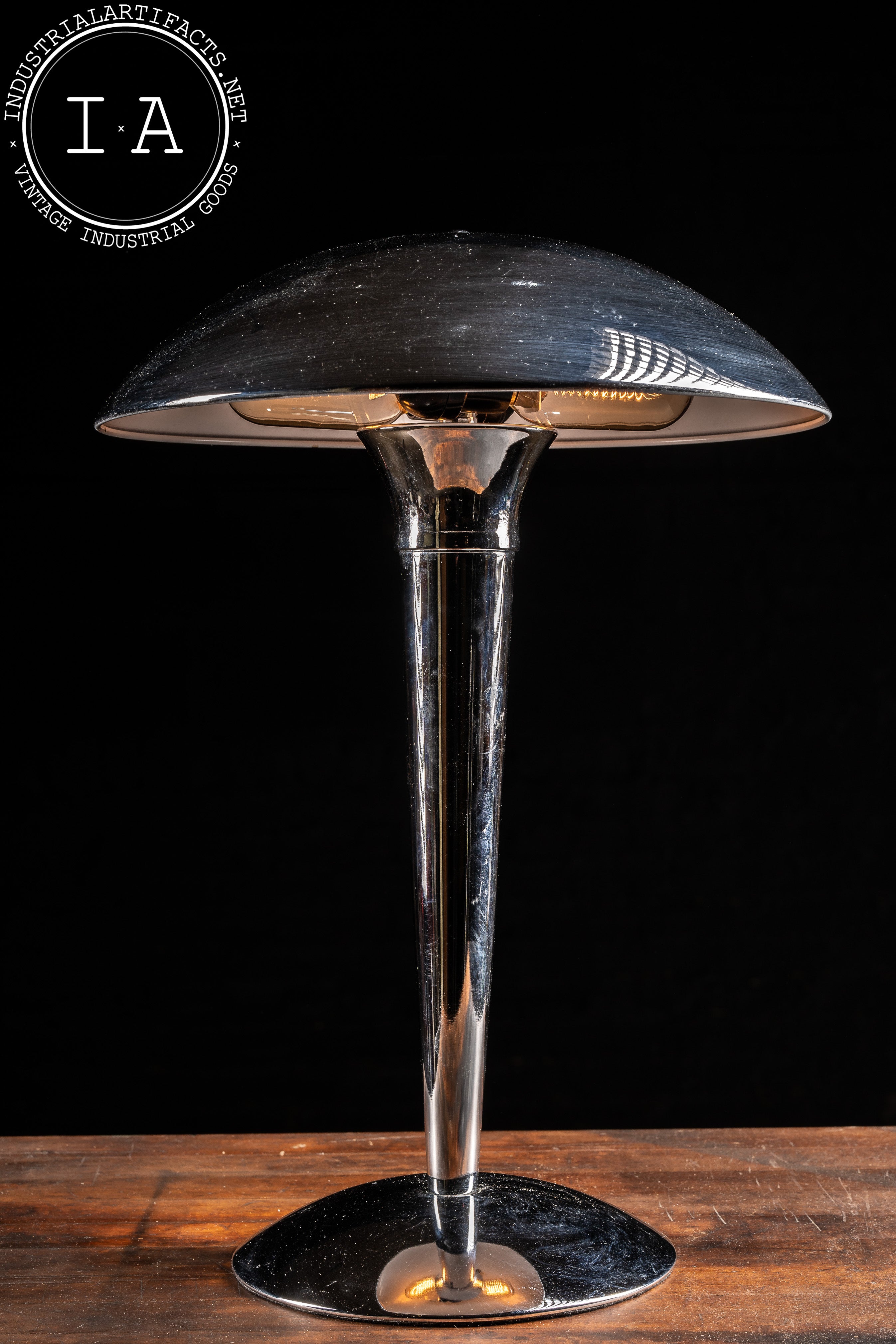 MG Wheeler Style Saucer Lamp – Industrial Artifacts