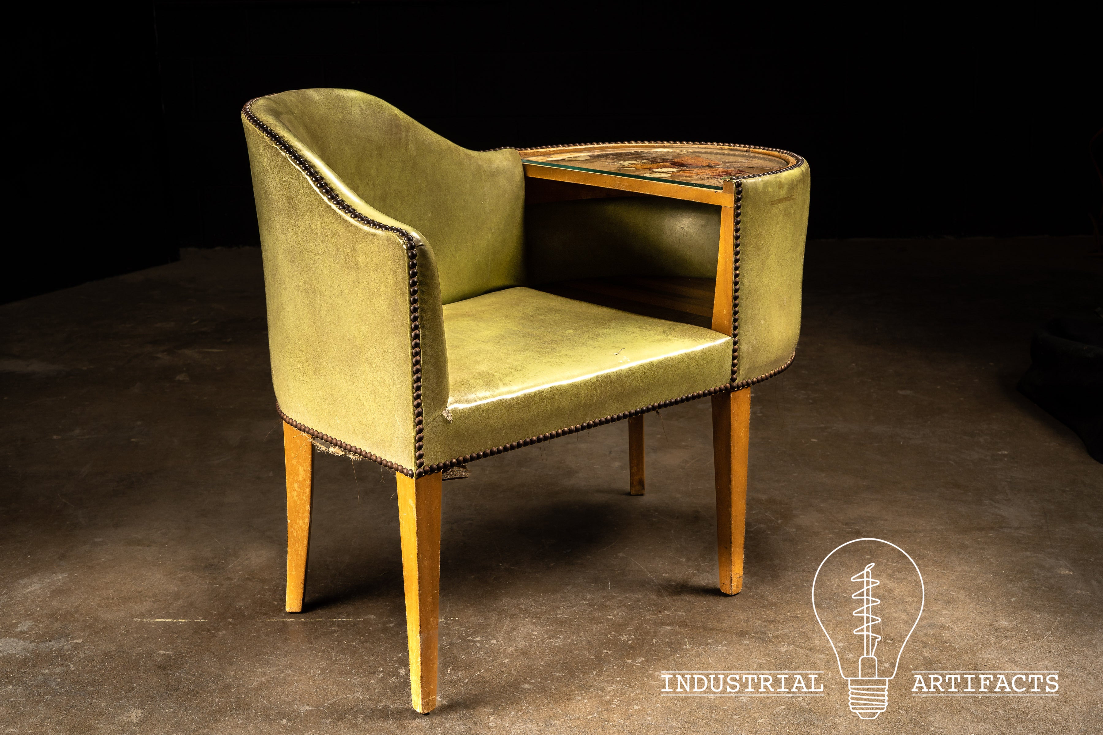 c. 1930 Telephone Chair – Industrial Artifacts