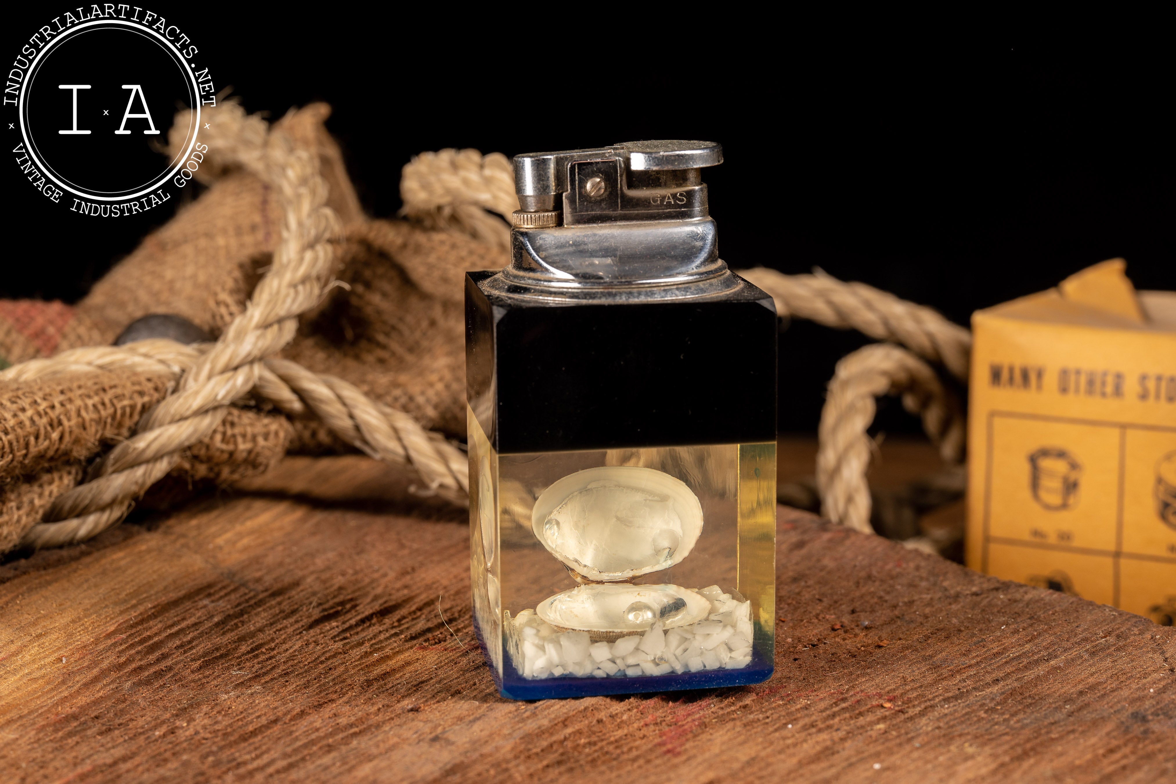 Vintage Lucite Seashell Table Lighter – Industrial Artifacts