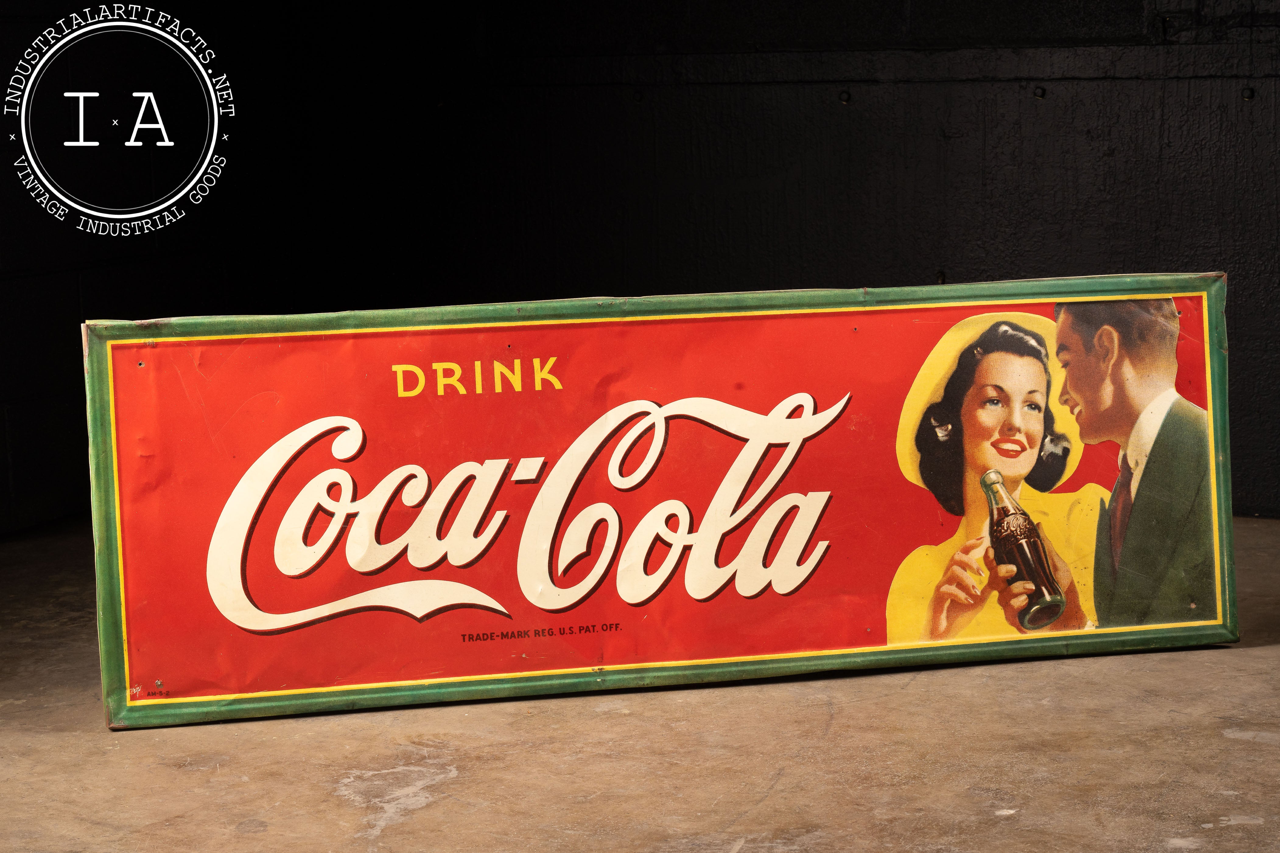 c. 1941 Drink Coca-Cola Sign – Industrial Artifacts
