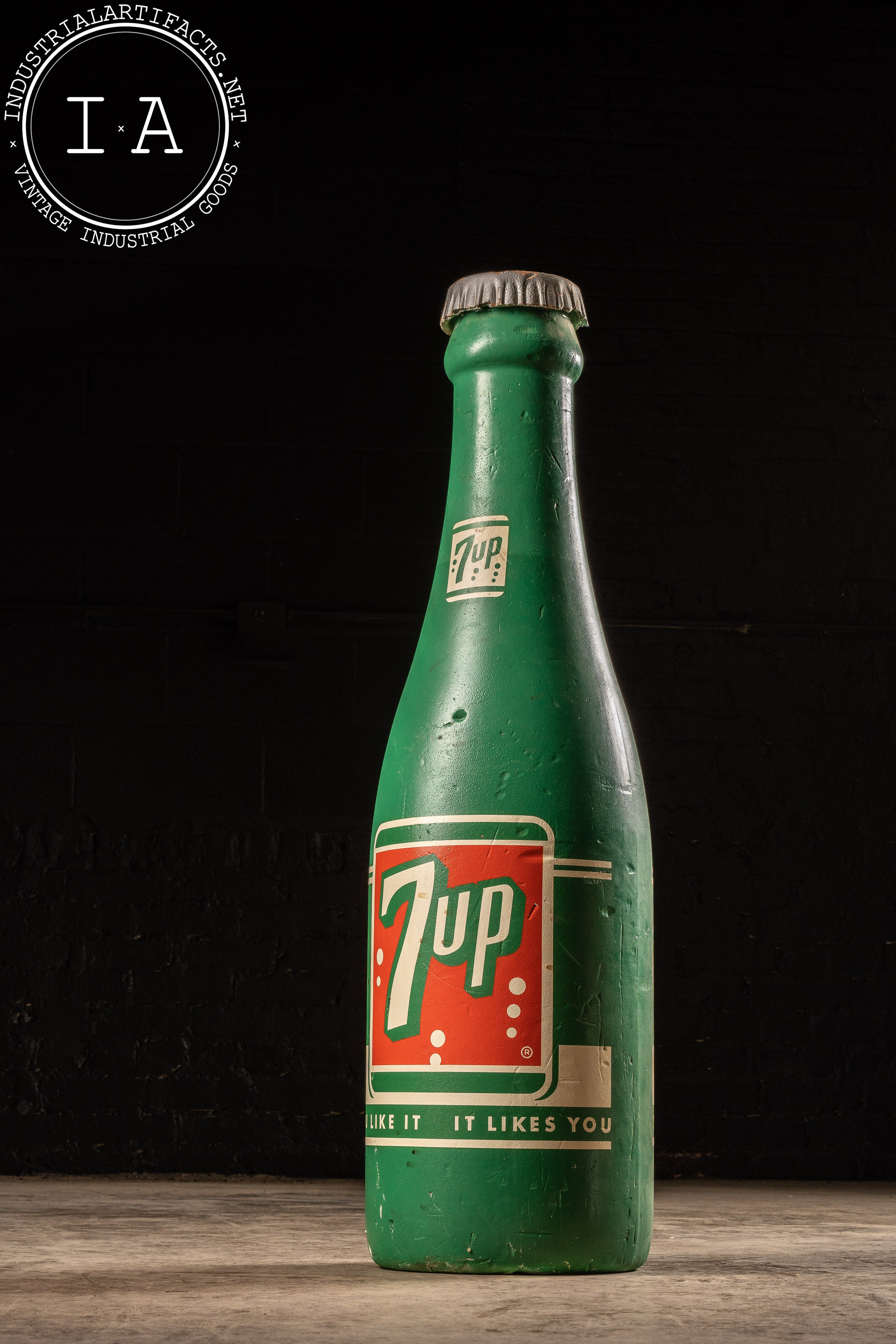 Vintage Styrofoam 7-Up Bottle – Industrial Artifacts