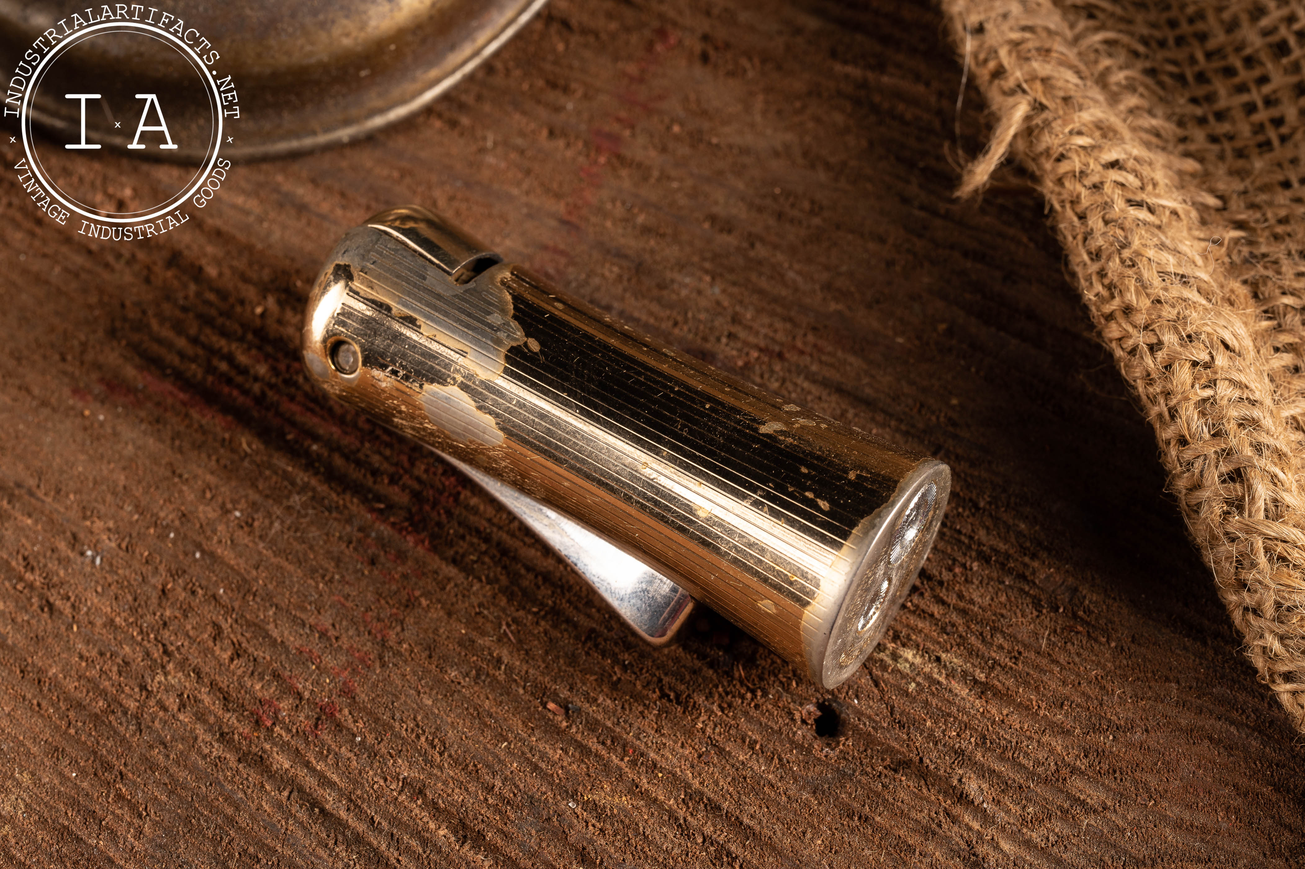 Vintage English Made Ronson Gold Colored Lighter – Industrial Artifacts