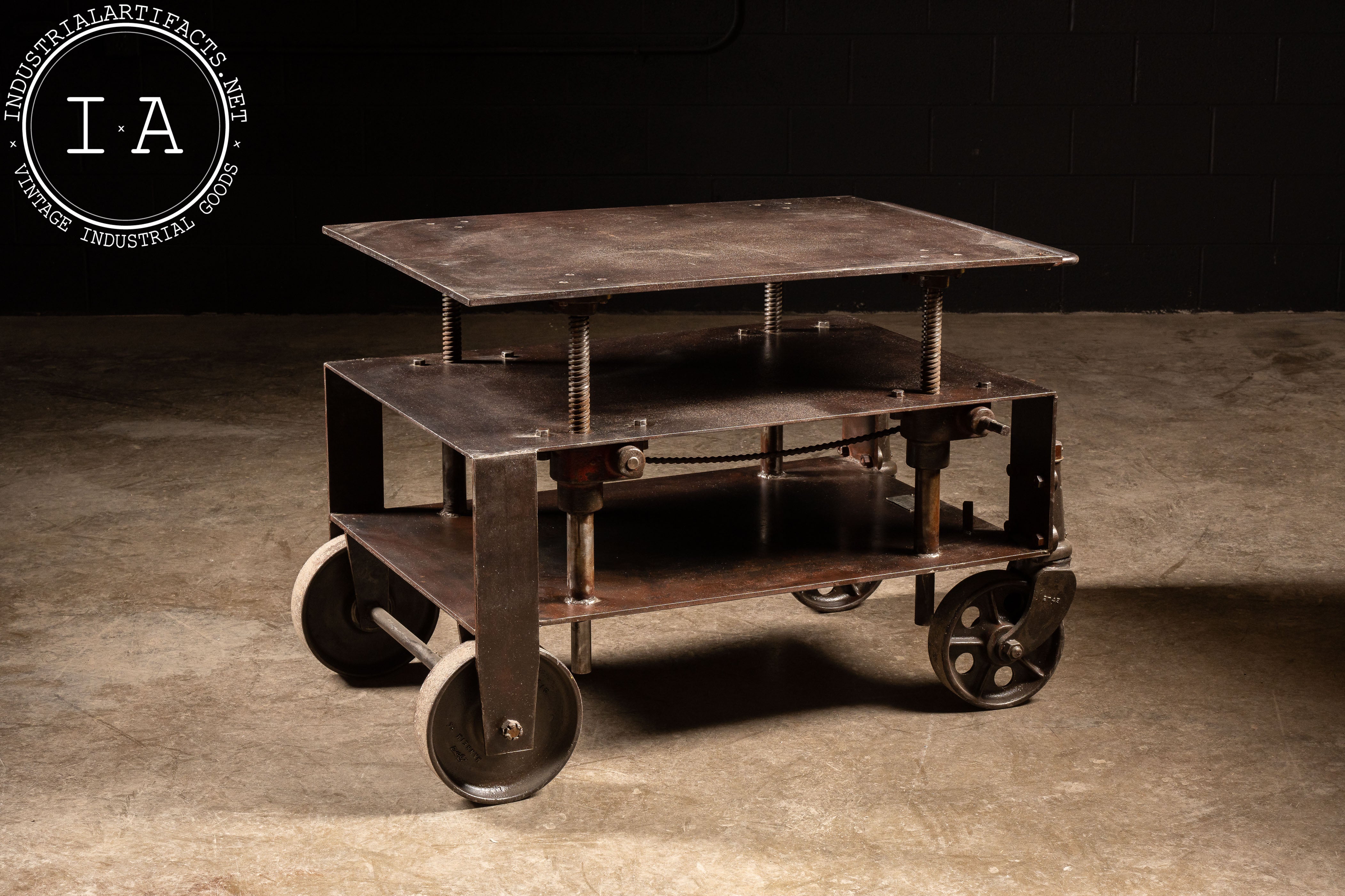 Antique Cast Iron Die Table by Barrett – Industrial Artifacts