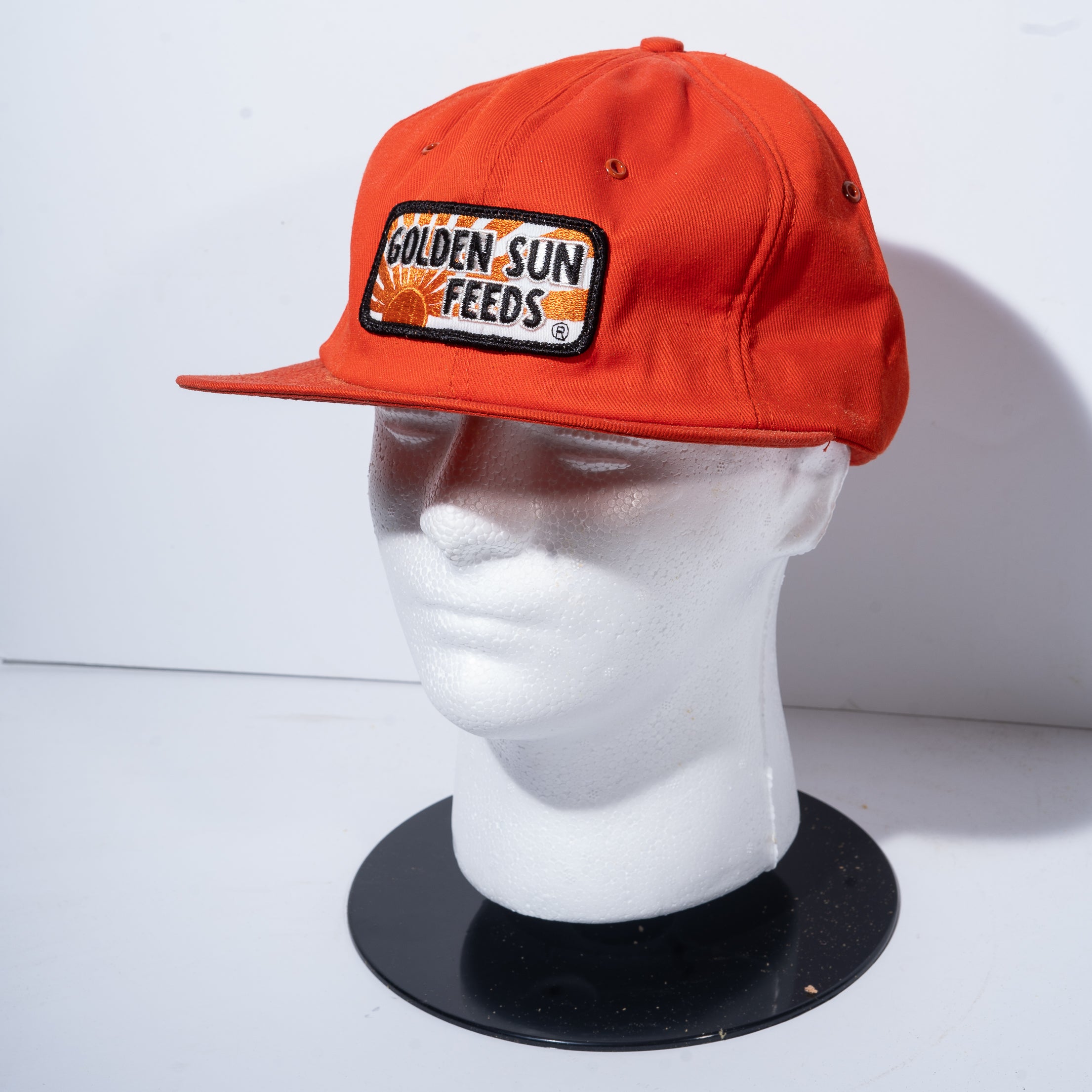 Vintage Golden Sun Feeds Farmer Baseball Cap – Industrial Artifacts