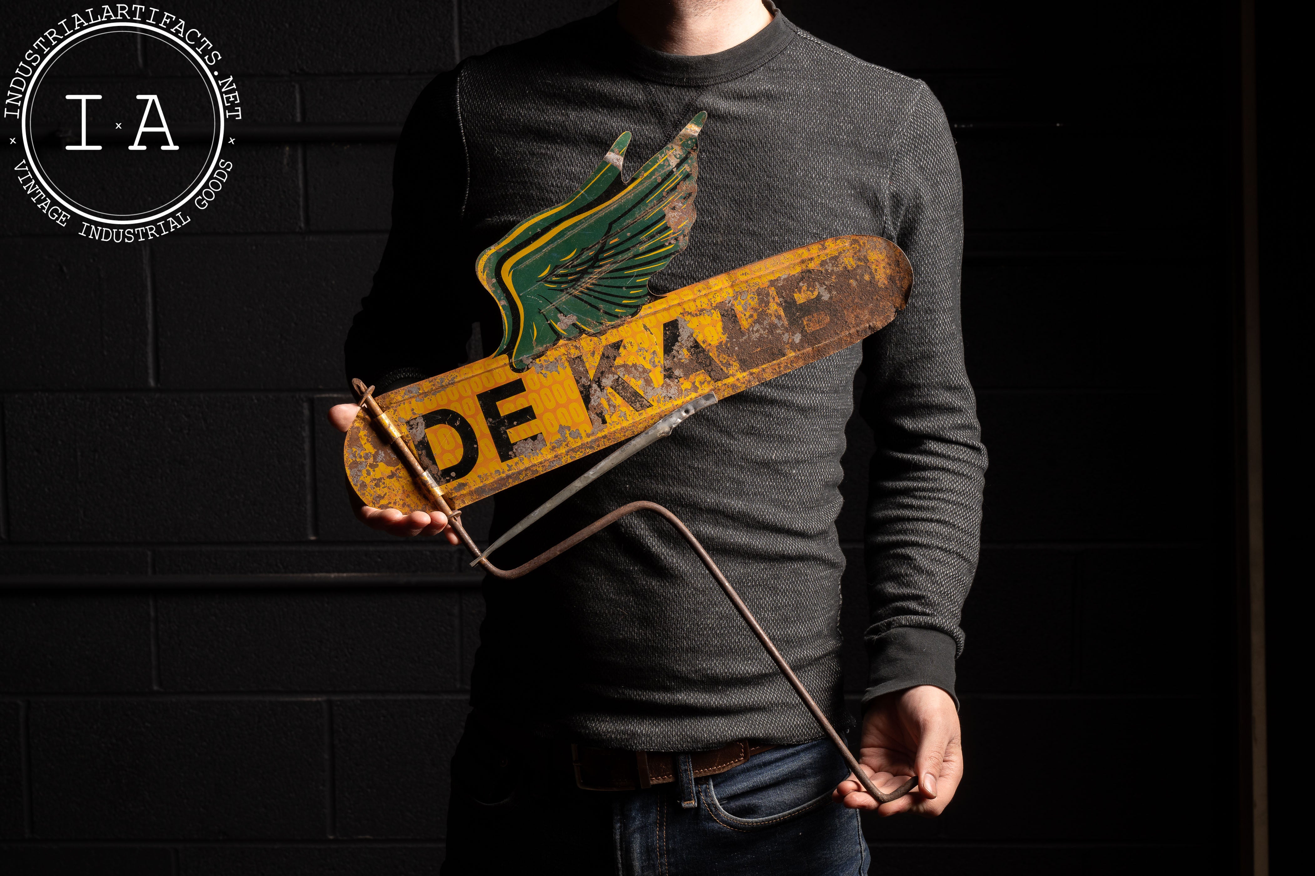 Early DeKalb Flying Ear Weathervane Sign – Industrial Artifacts