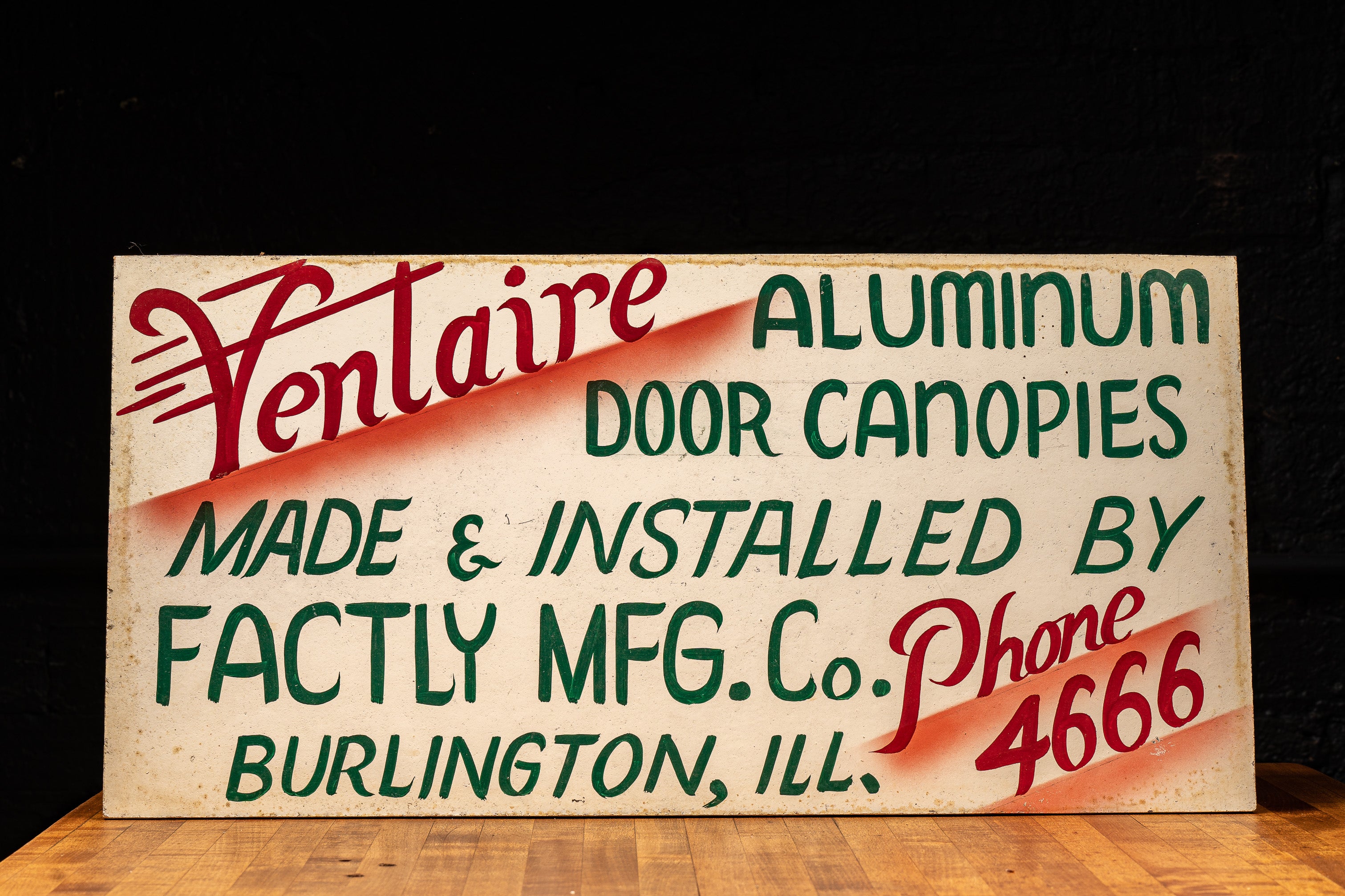 c. 1920s Hand-Painted Remodeling Company Sign – Industrial Artifacts