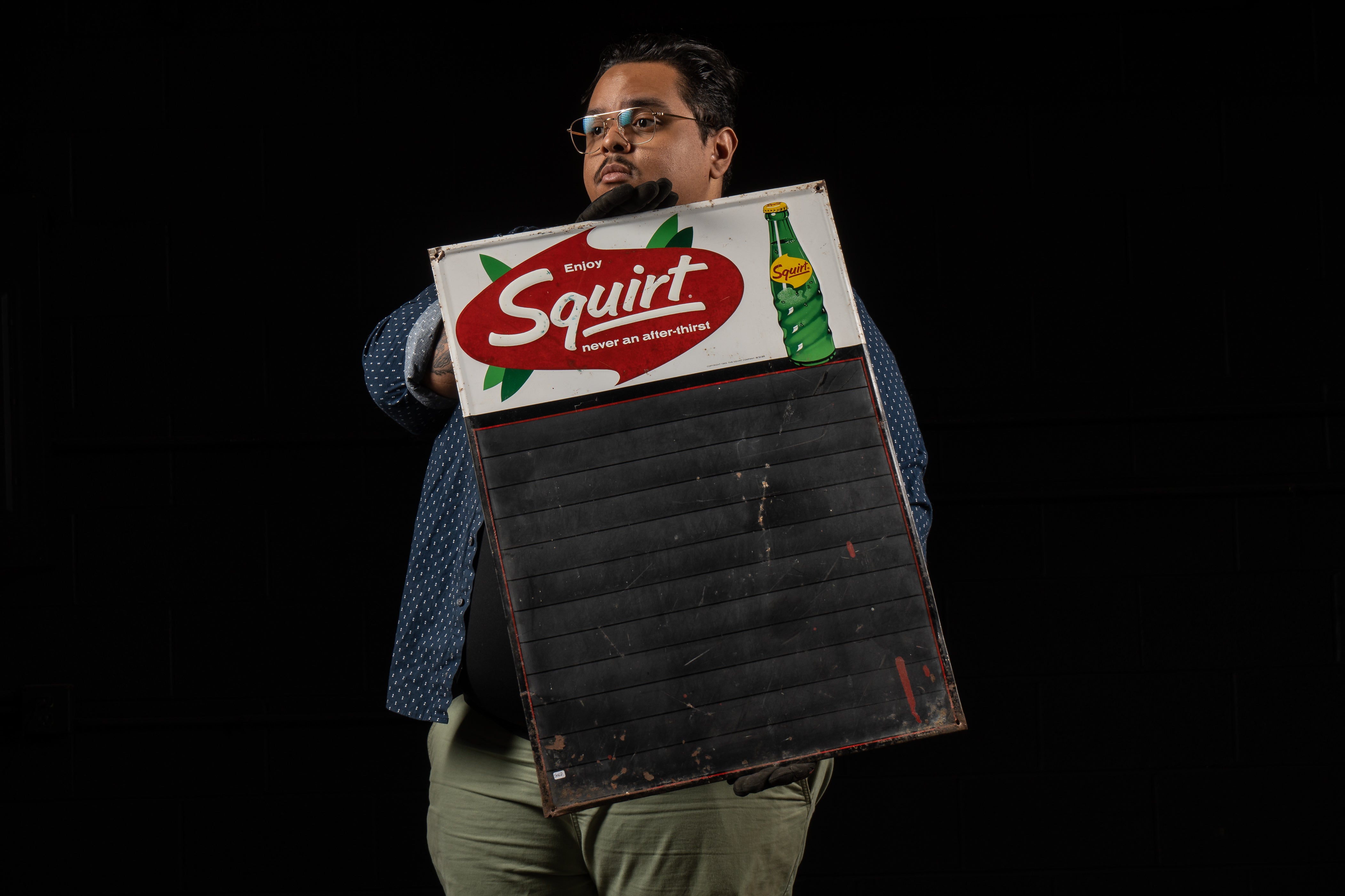 Vintage Branded Menu Board – Industrial Artifacts