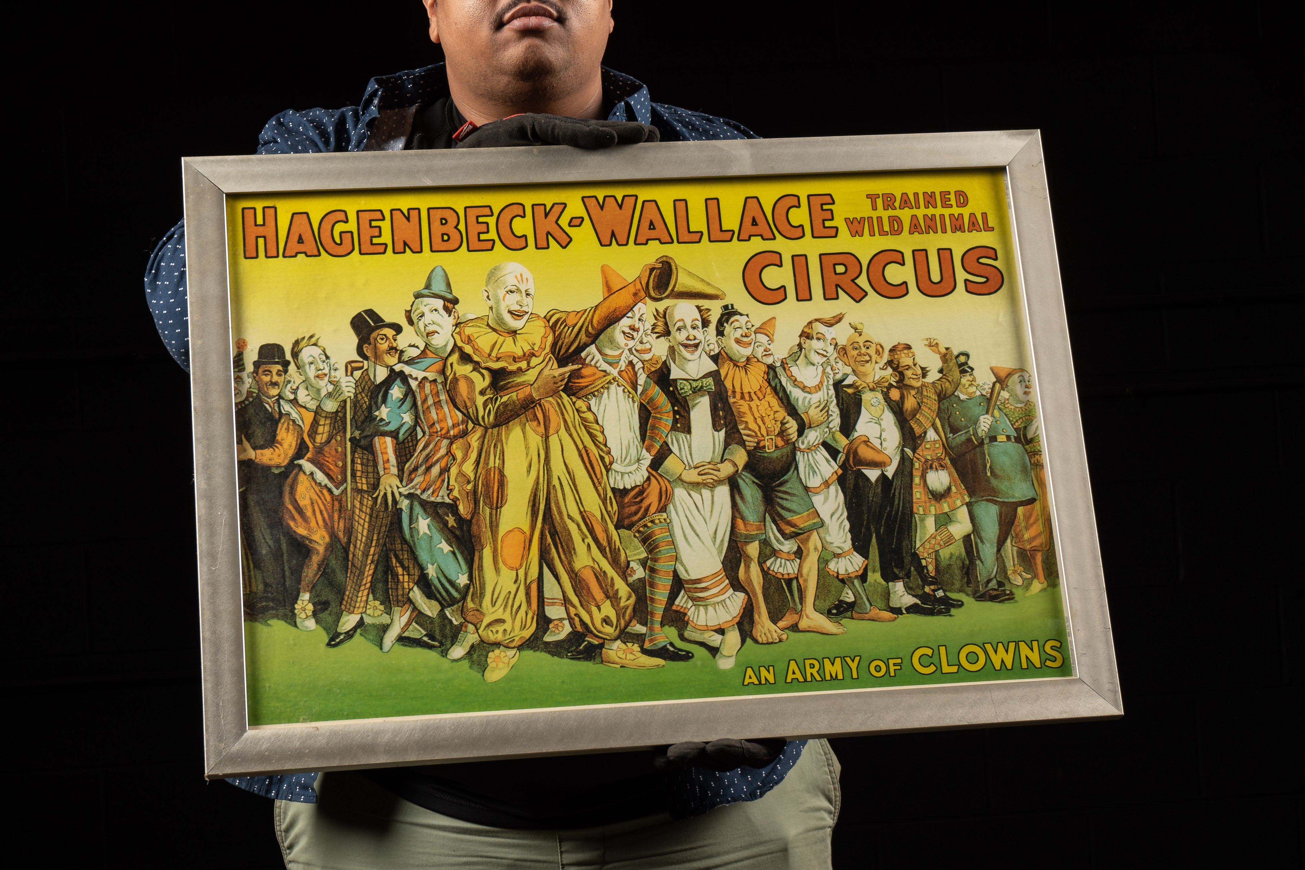 Vintage Framed Circus Poster – Industrial Artifacts
