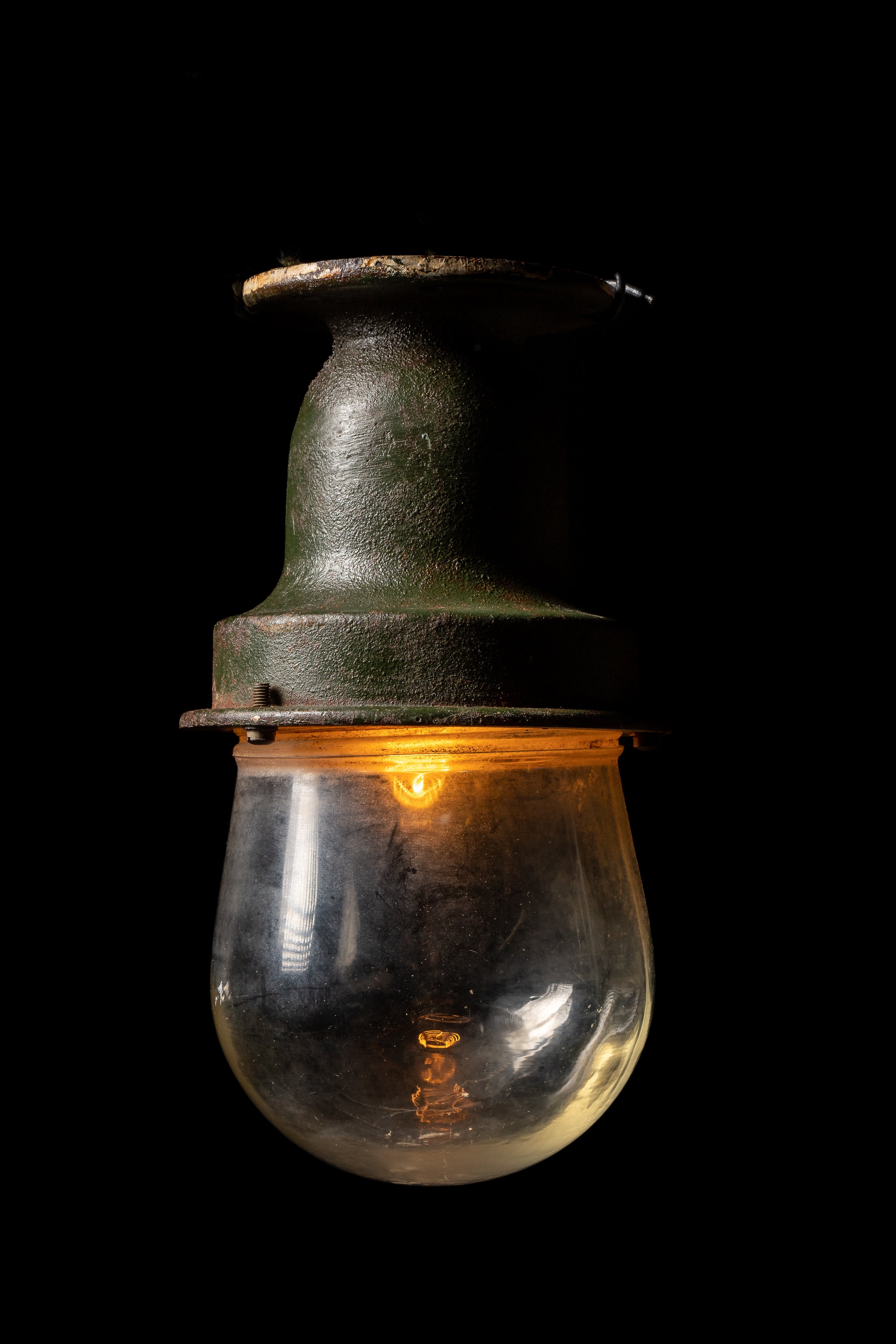 Vintage Benjamin Cast Iron Light Fixture – Industrial Artifacts