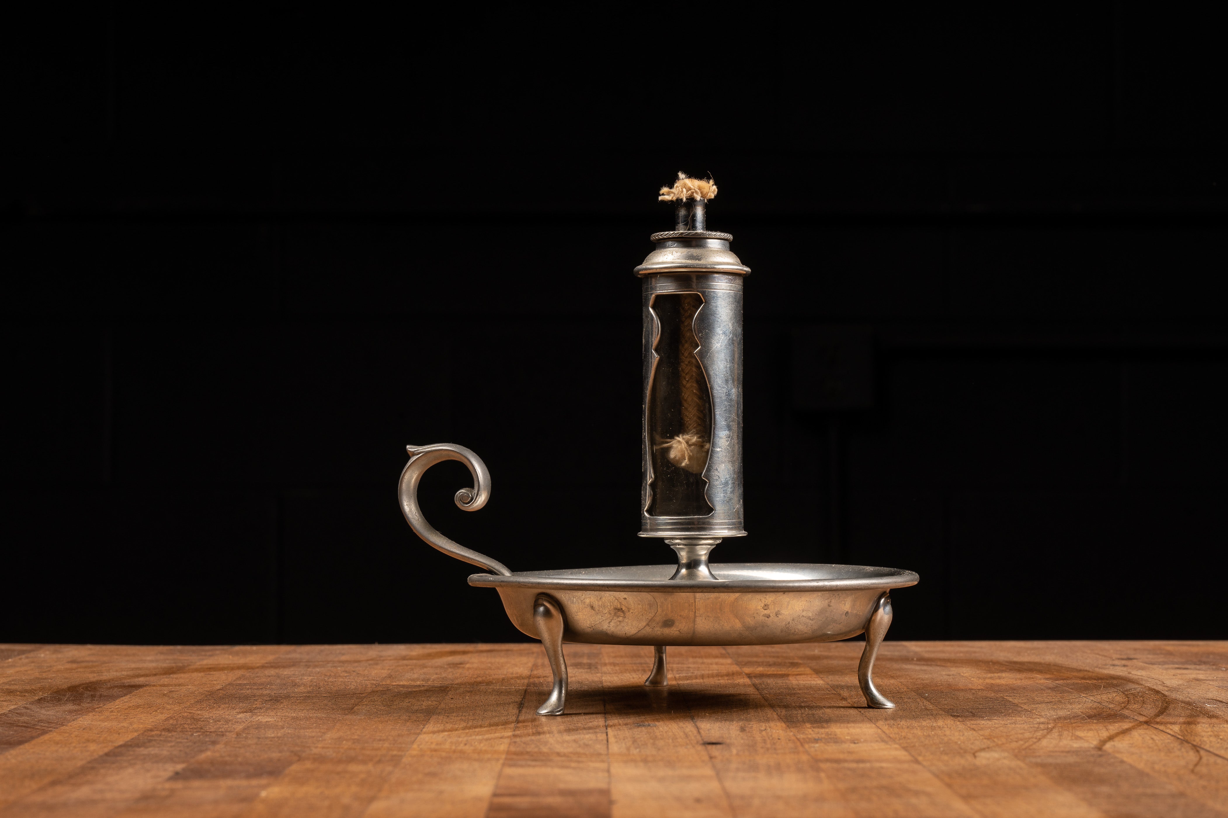 c. 1950 Oil Lamp with Meter – Industrial Artifacts
