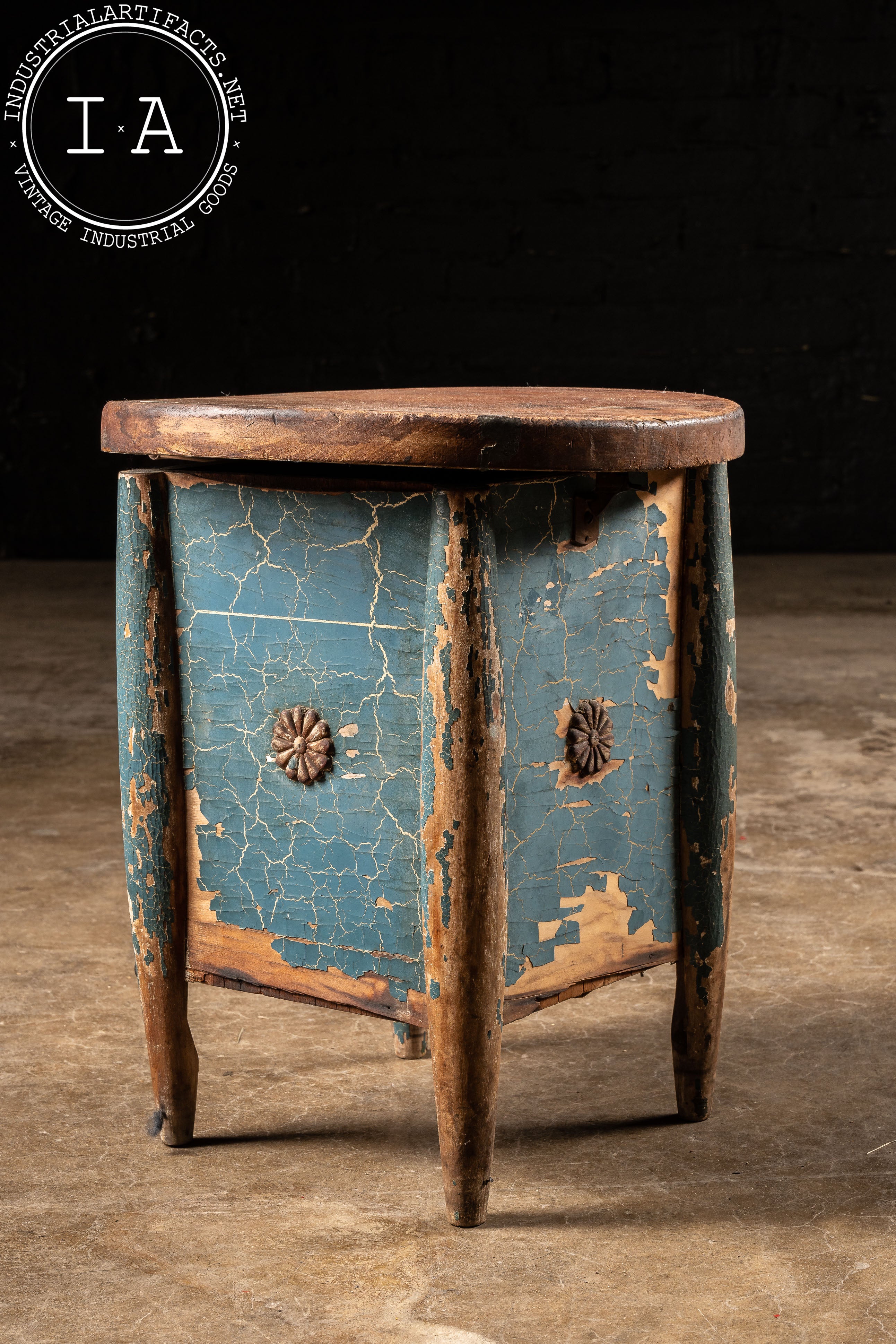 Early Functional Shoe Shine Stool – Industrial Artifacts