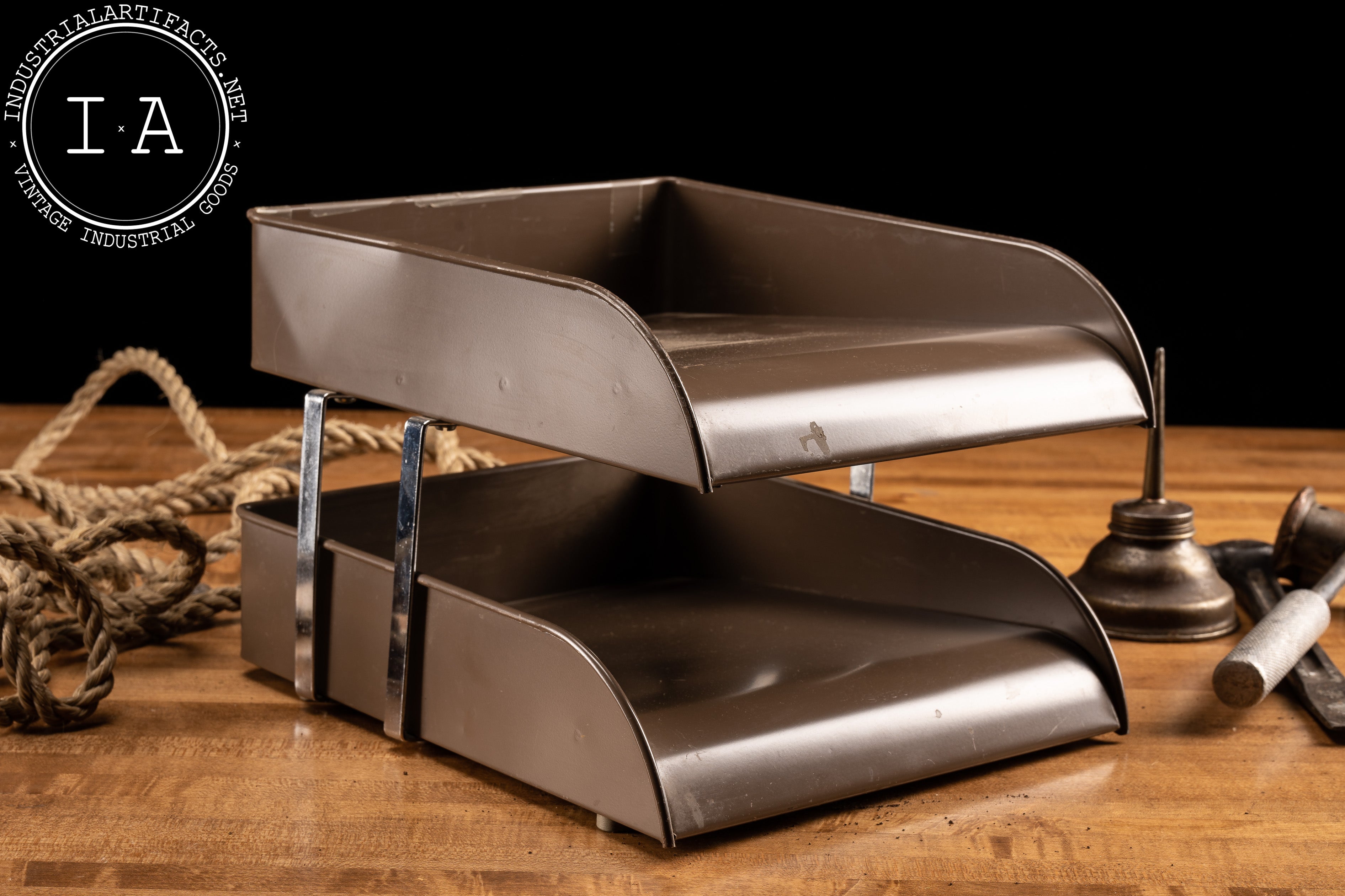 Mid Century Desktop Document Tray – Industrial Artifacts