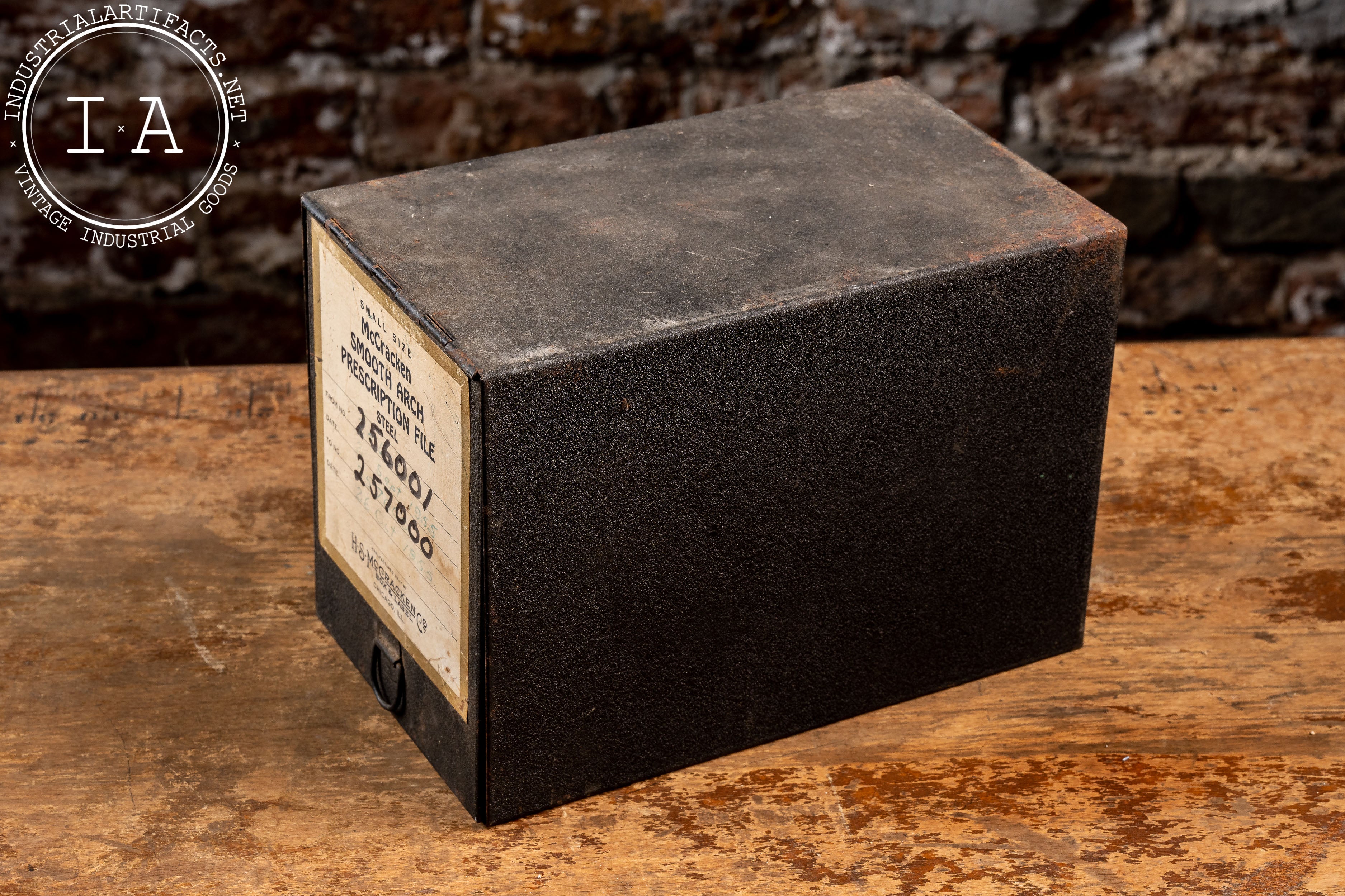 Vintage McCracken Steel Smooth Arch Metal Prescription Box – Industrial ...