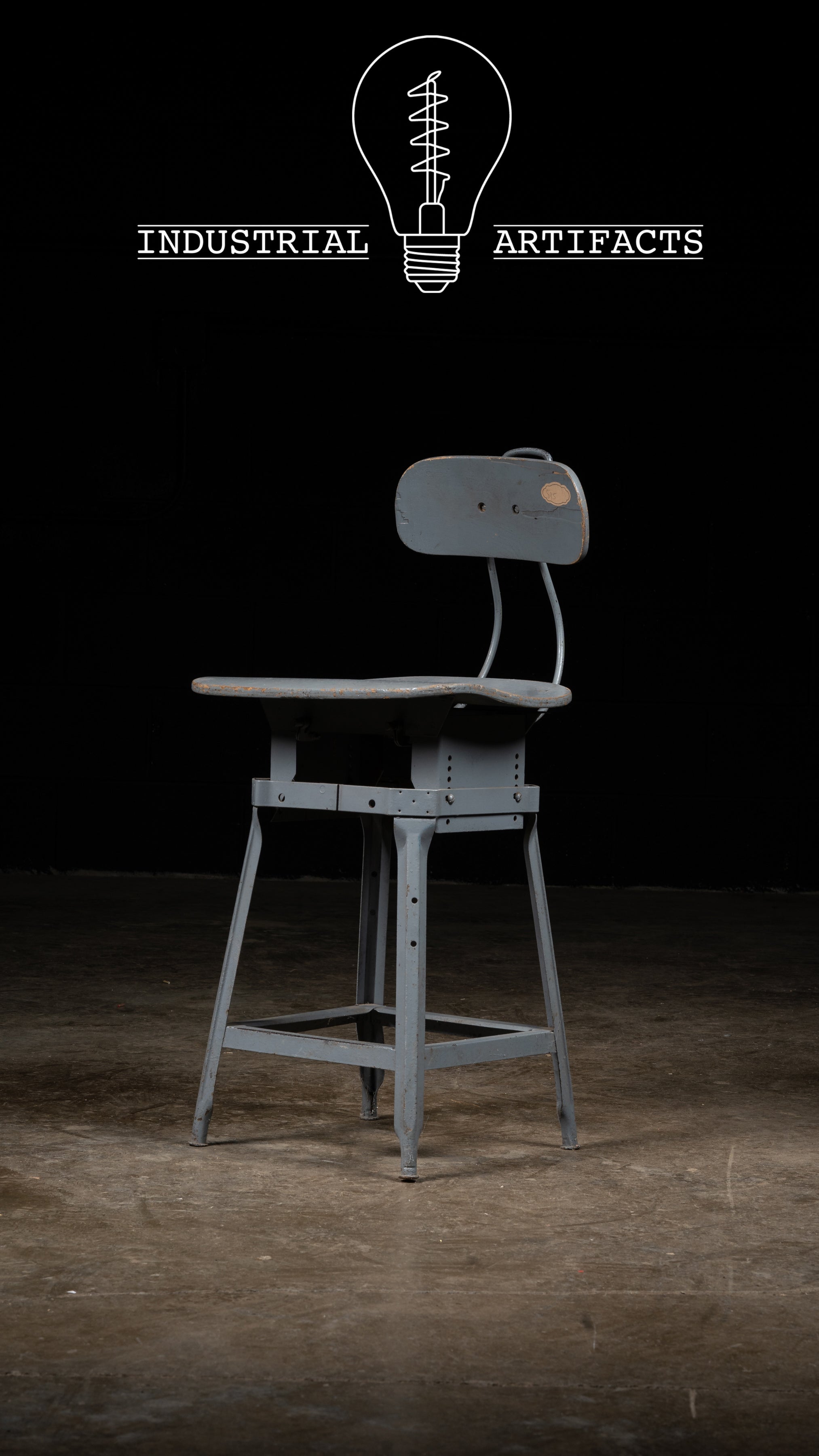 Industrial Antique Machinist Stool – Industrial Artifacts