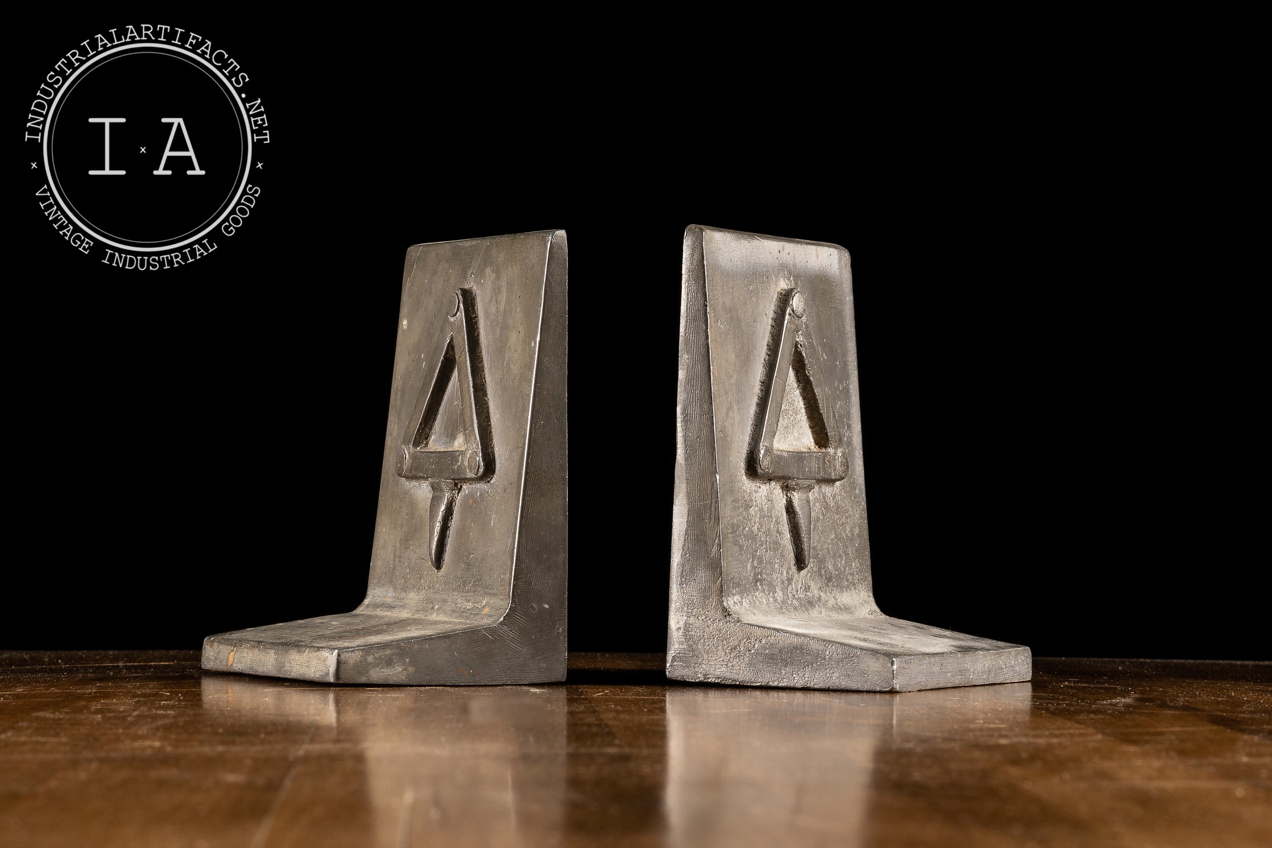 Vintage Industrial Bookends – Industrial Artifacts