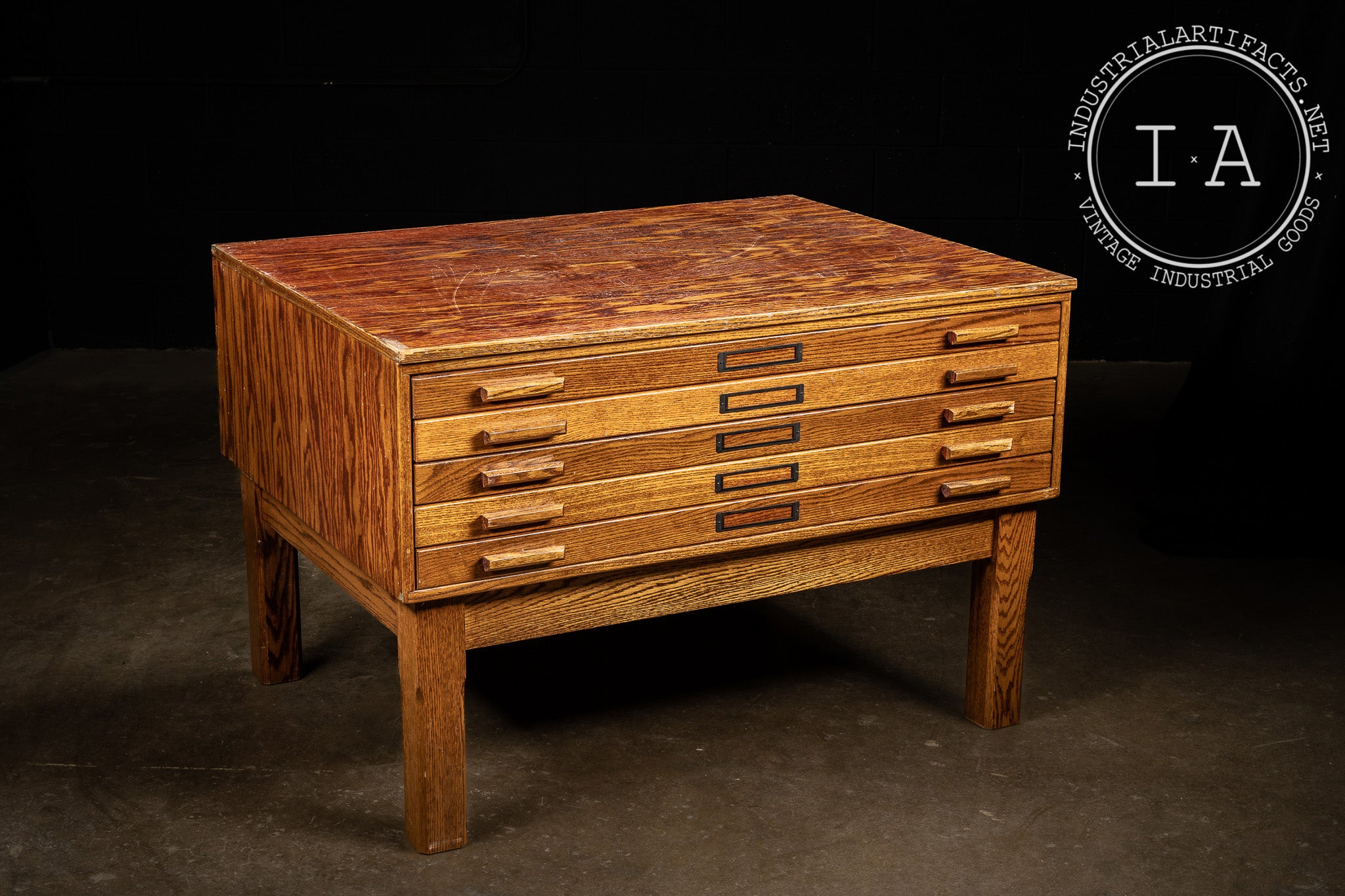 Antique Industrial Standing Wooden Flat File – Industrial Artifacts