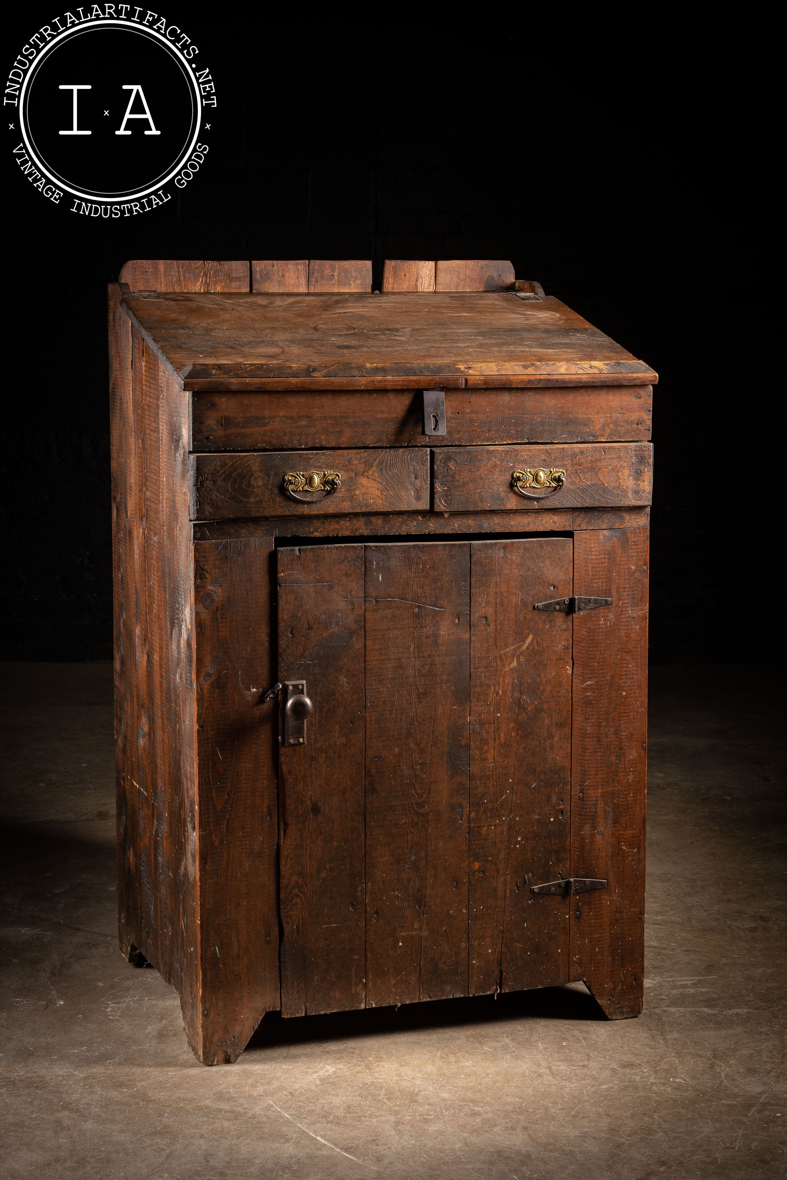 Early American Wooden Standing Desk – Industrial Artifacts