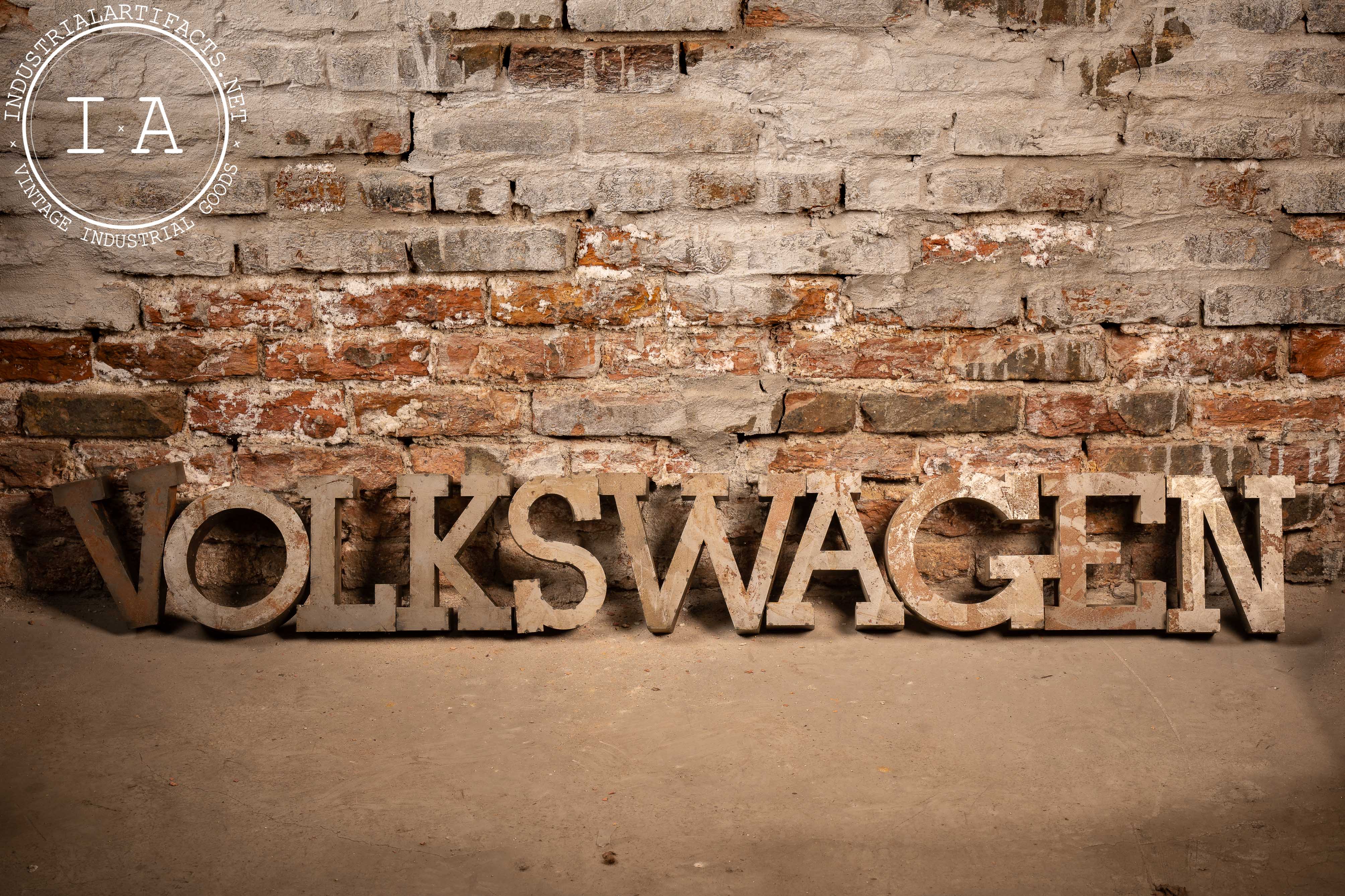 Vintage Volkswagen Marquee Sign Letters – Industrial Artifacts
