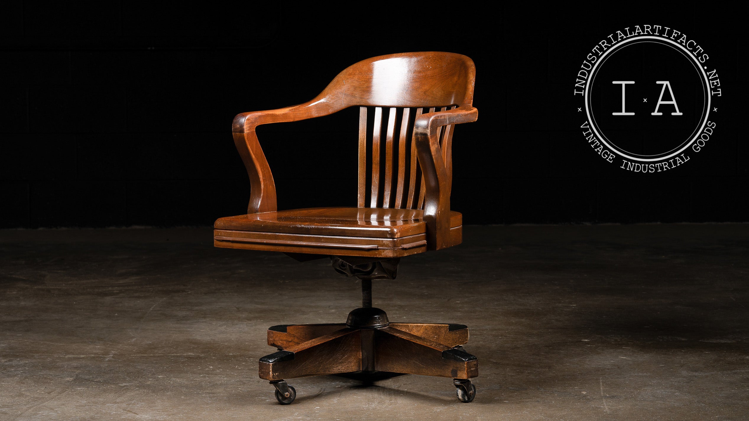 Braun & Rutherford Banker's Swivel Chair – Industrial Artifacts
