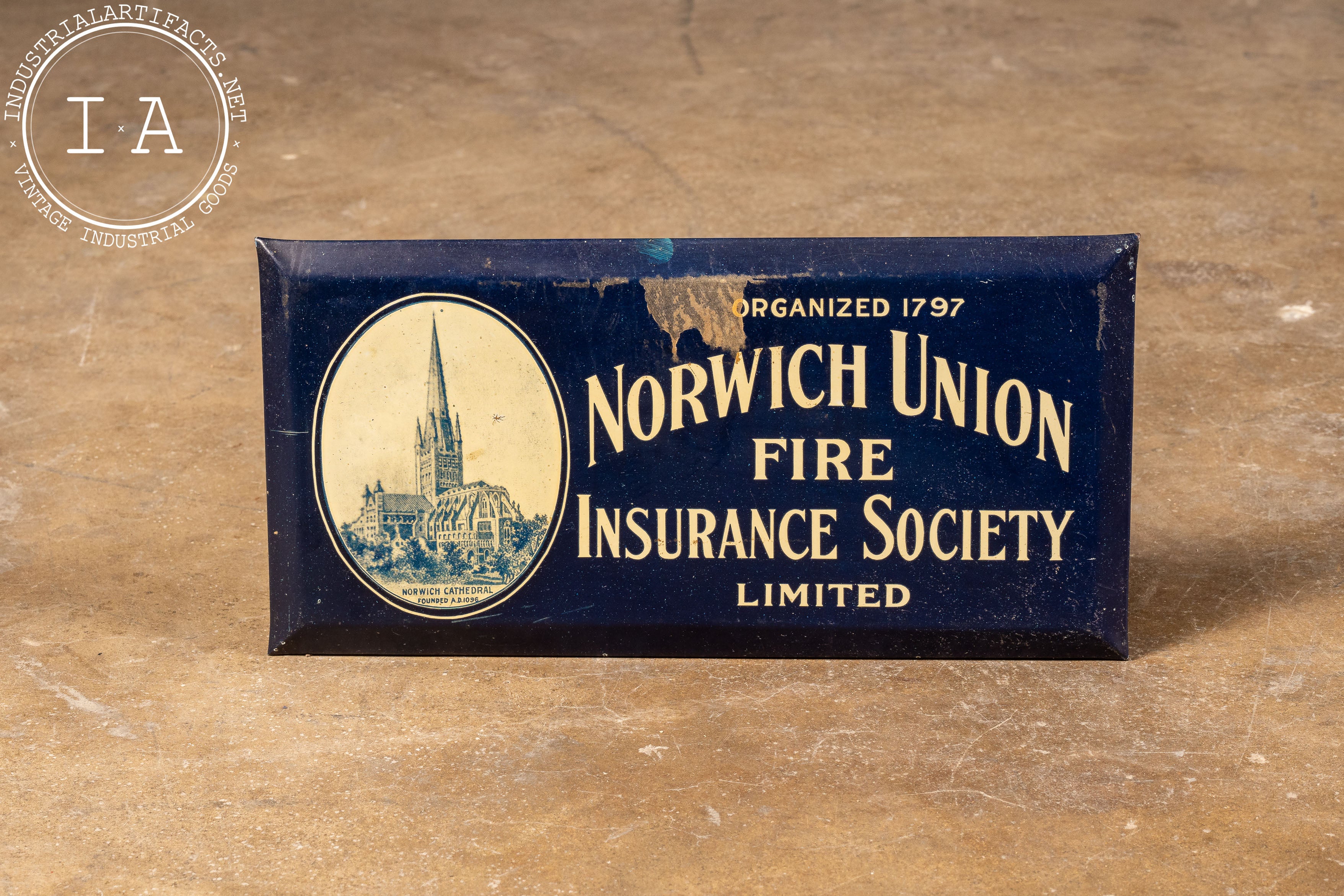 Early 20th Century European Insurance Company Sign – Industrial Artifacts