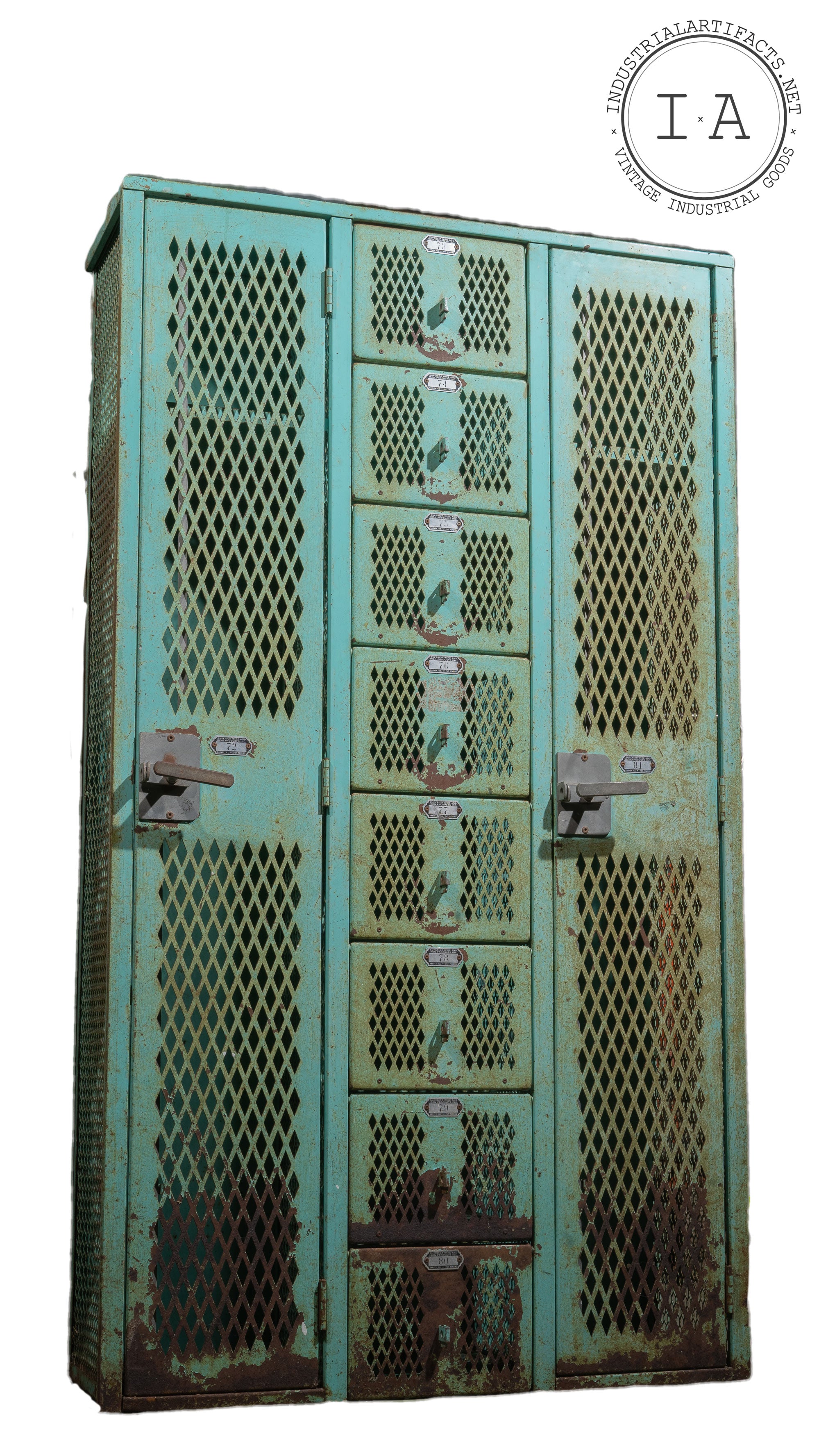 Vintage 1960s Steel Locker Set by Superior Wire & Iron Products ...